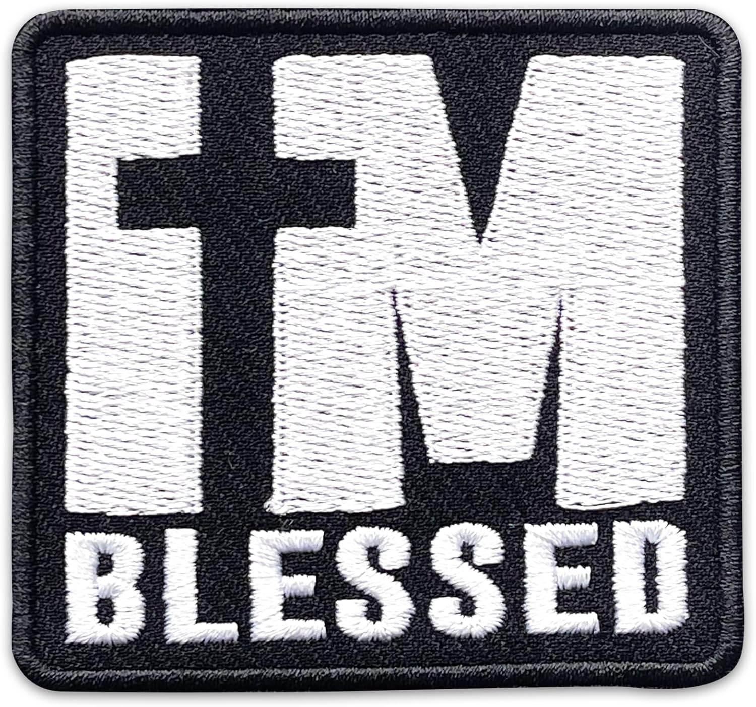 Amazon.com: I'm Blessed Embroidered Patch Religious Christian ...