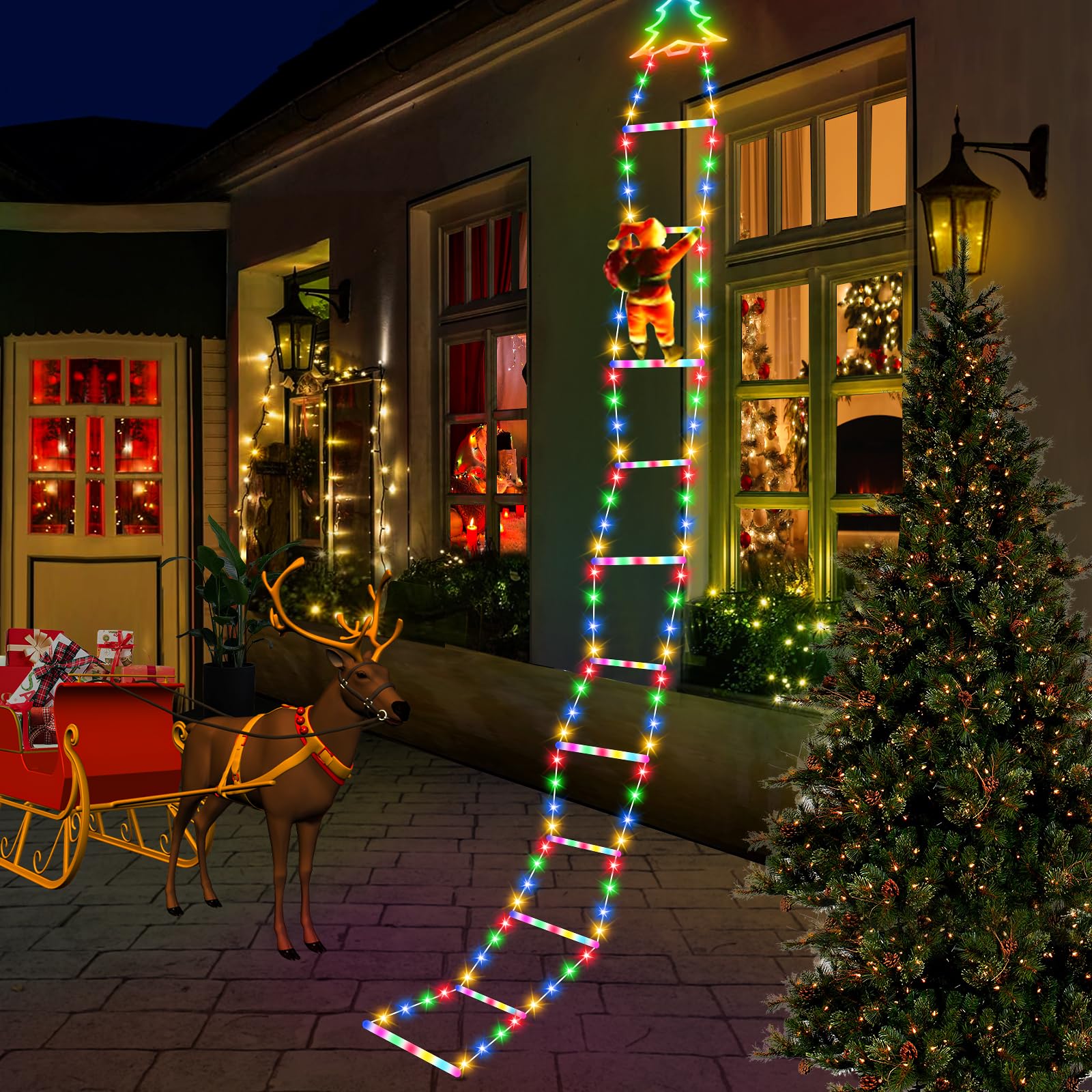 Amazon.com : SHEDALED LED Christmas Lights - 12ft Christmas Decorative ...