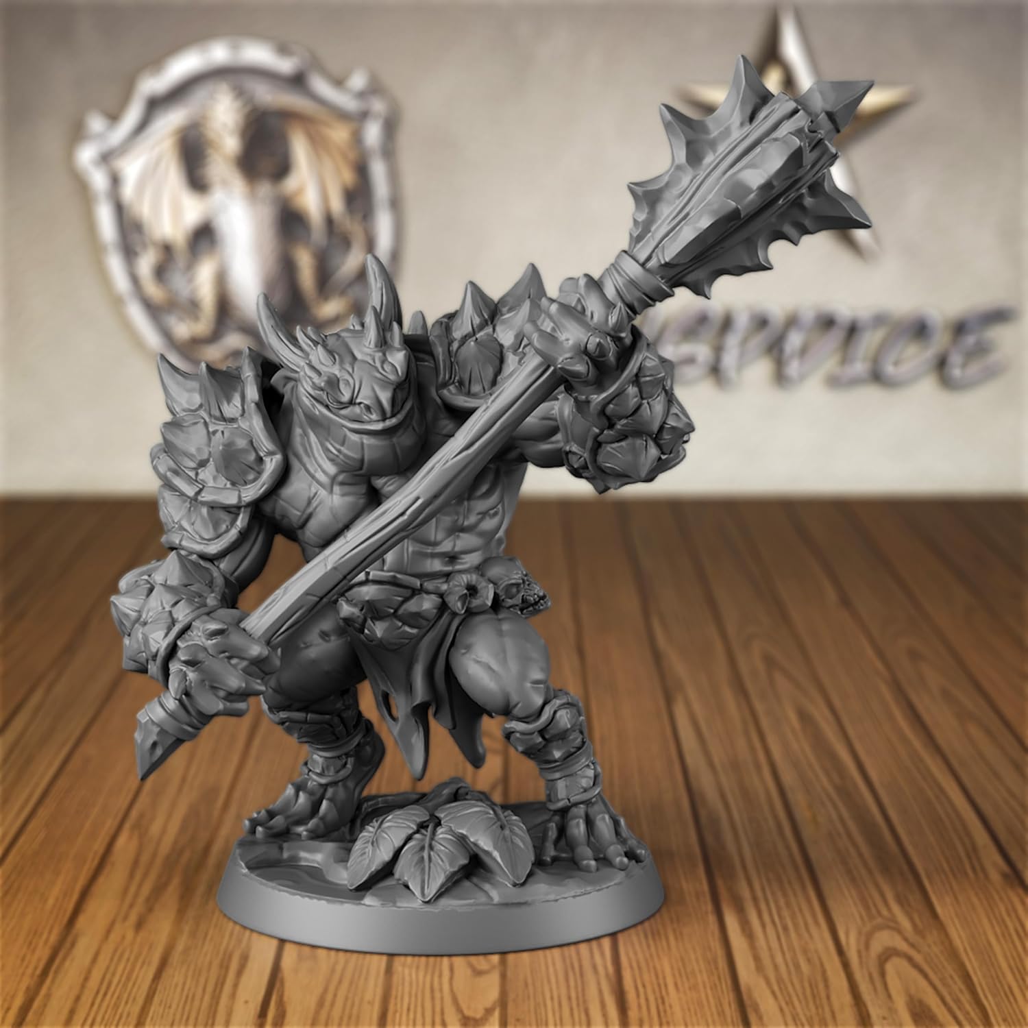 Amazon.com: AUSPDICE Dungeons and Dragons Amphibious Bull Miniature ...