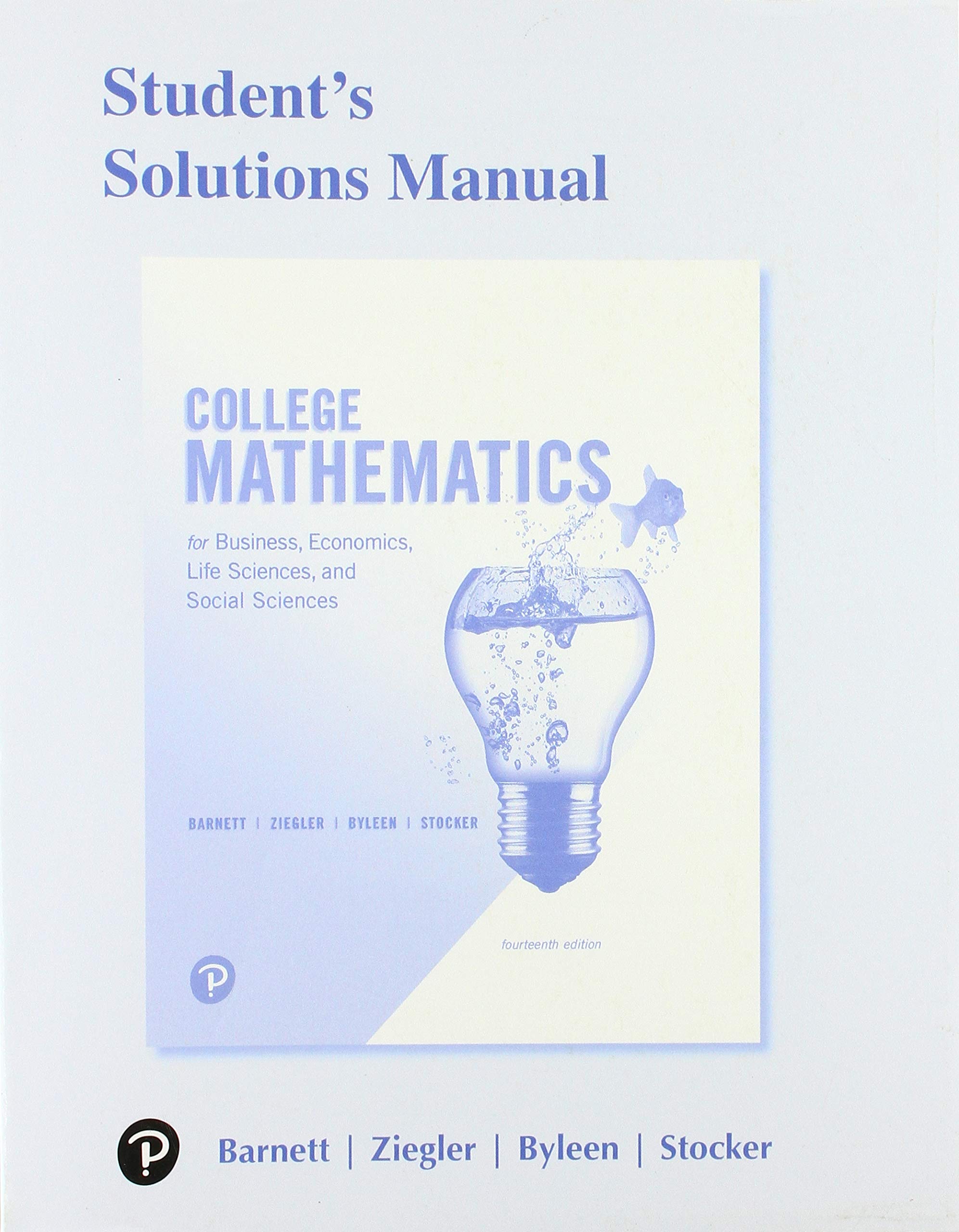 Amazon.com: Student Solutions Manual for College Mathematics for ...