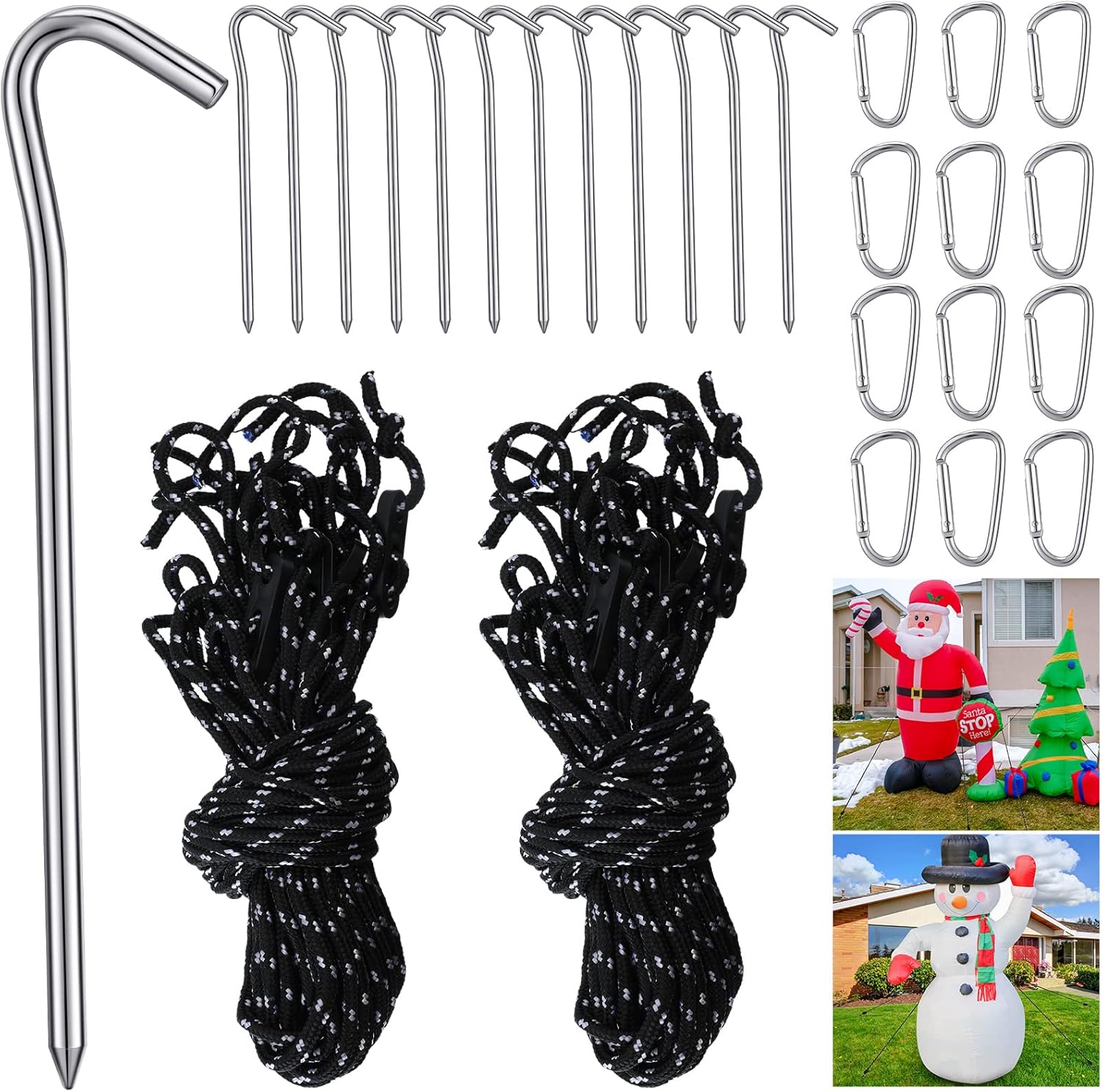 Amazon.com: 36 Pieces Inflatable Stakes and Tethers Replacement Tethers ...