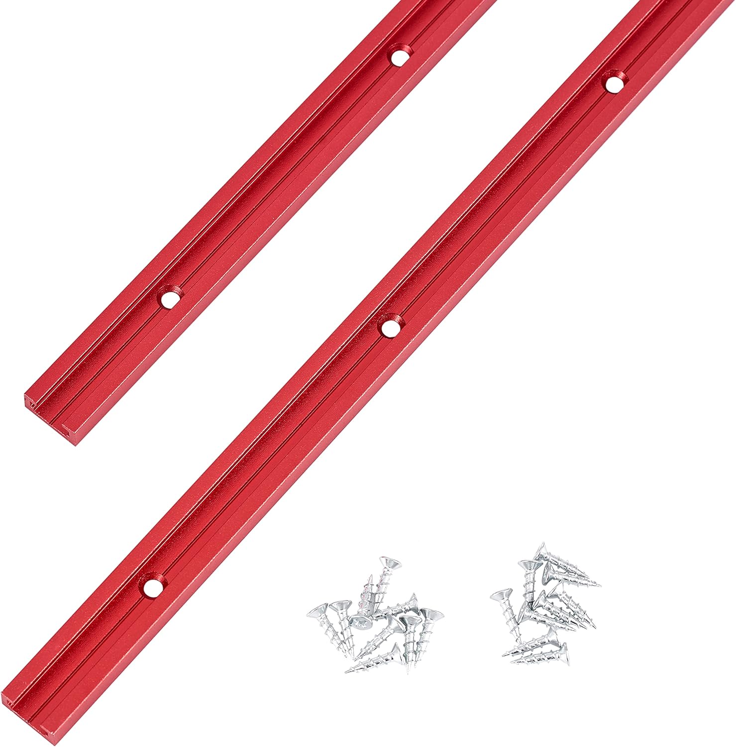 T Track 36" with Wood Screws-Double Cut Profile Universal T-Track with ...