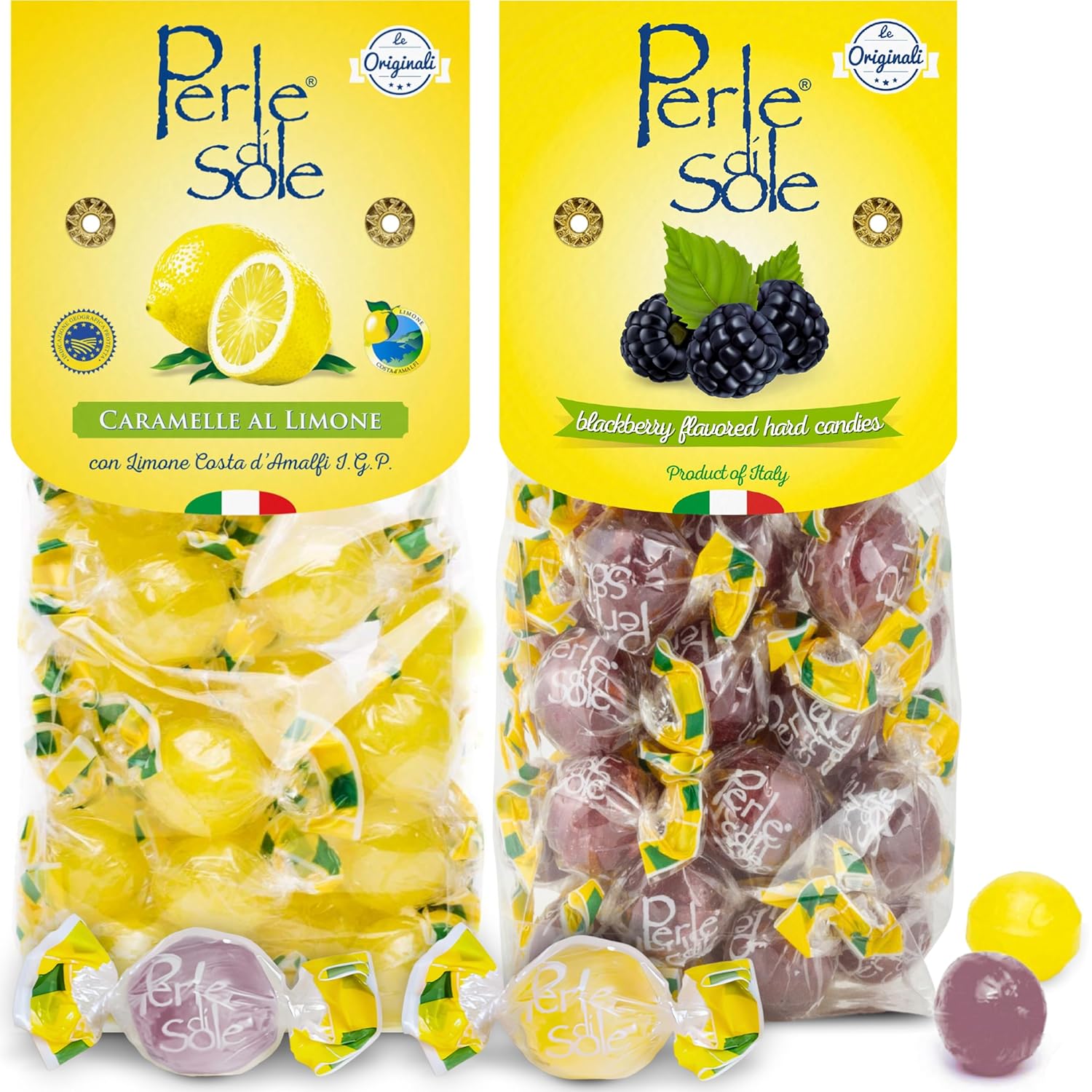Amazon.com : Perle di Sole Candy from Italy - Variety Pack Blackberry ...