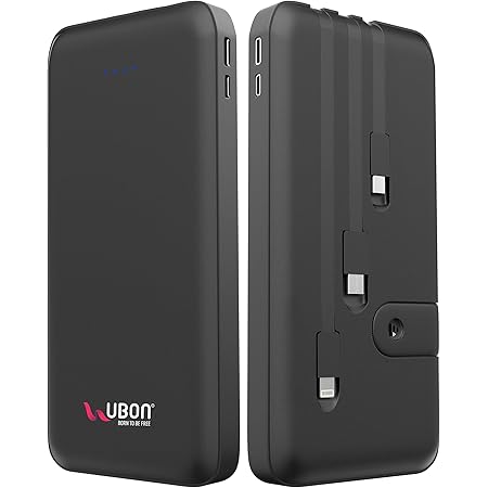 UBON Travelking PB-X90, 20000mAH Li-Polymer 12W Power Bank with 2.4A ...