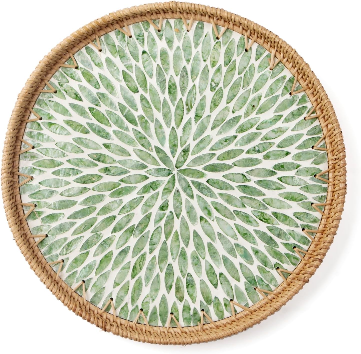 Amazon.com: CLAYNIX Serving Tray 12.5 Inch, Lacquer Mother of Pearl ...