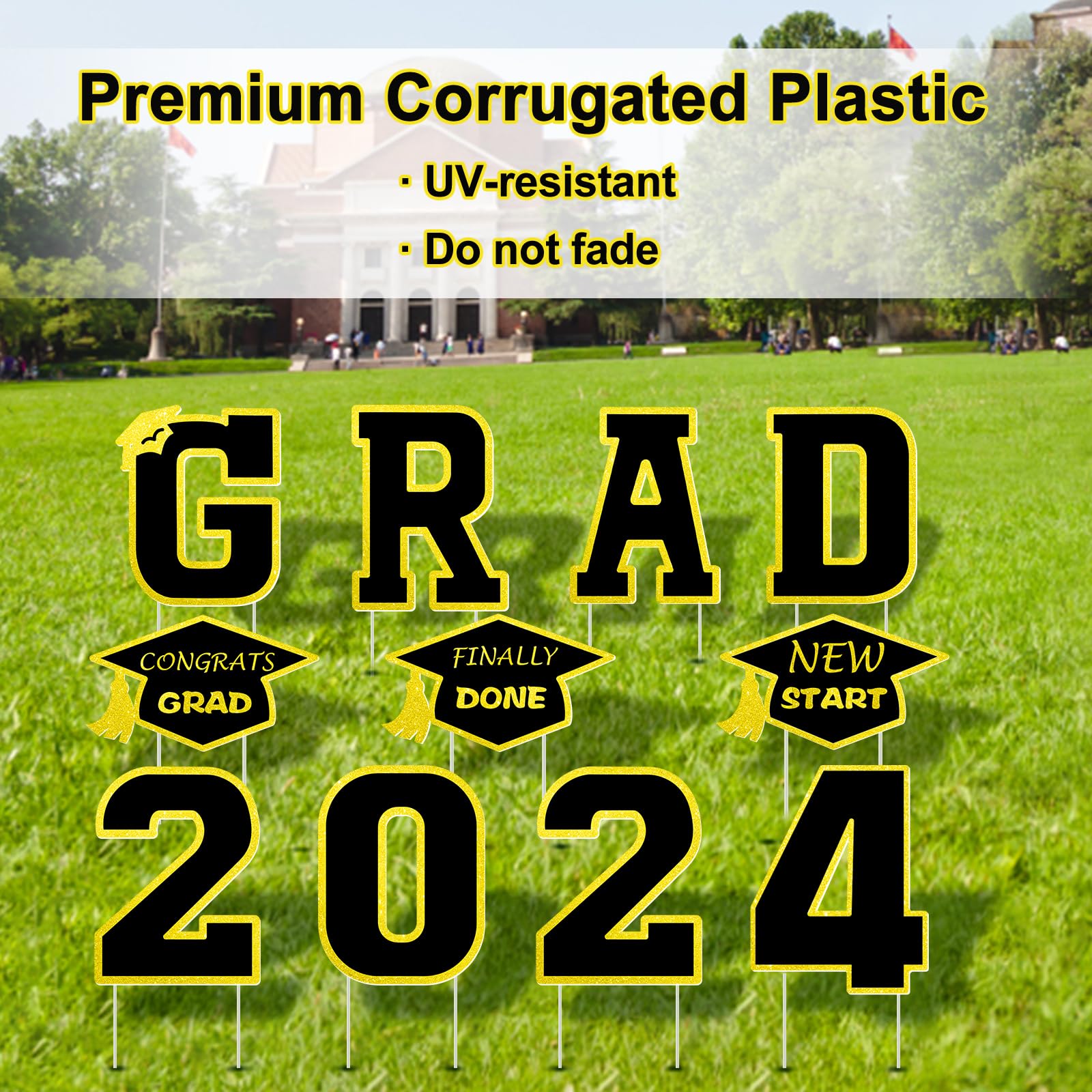 Snapklik.com : 11Pcs Large Graduation Yard Signs - Graduation ...
