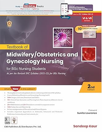 Buy Textbook Of Midwifery Obstetrics And Gynecology Nursing For Bsc ...