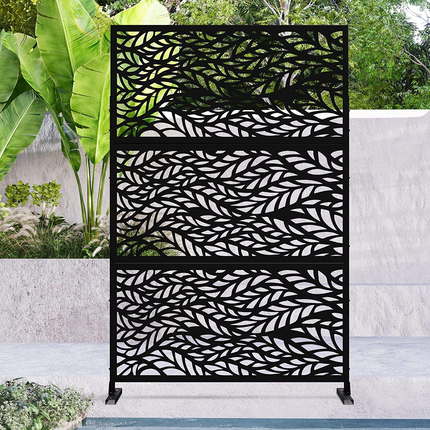 Amazon.com : Elevens Free Decorative Privacy Screen with Stand 76"H×47 ...