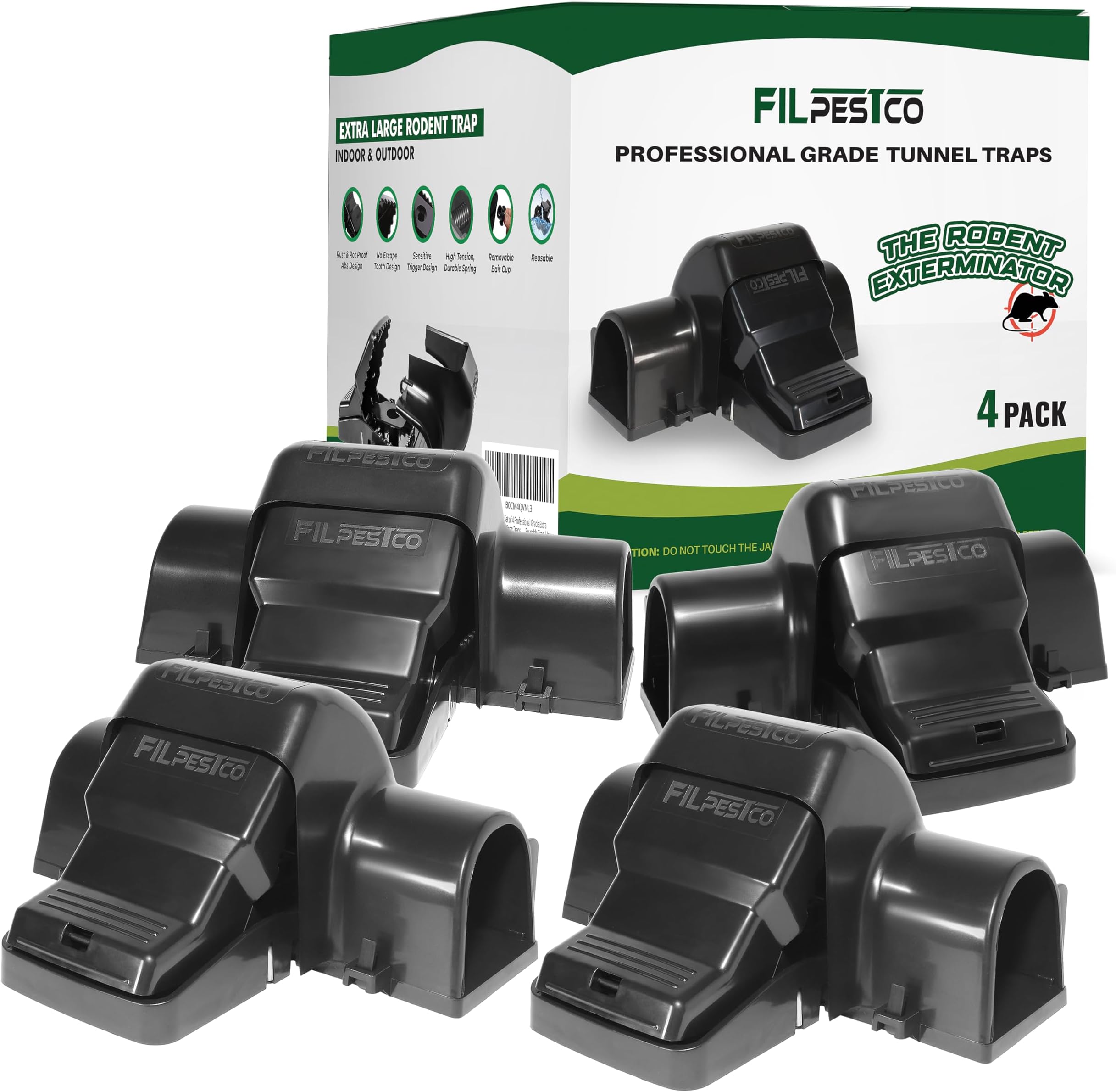 Amazon.com : PIC Simple Set Plastic Mouse Traps, 2 Count, 12 Total ...