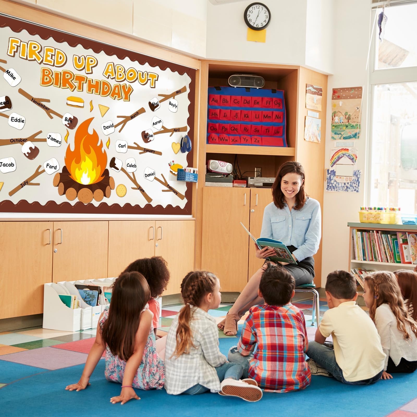 Snapklik.com : 133 Pcs Marshmallow SMore Bulletin Board Camping ...