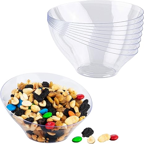 Amazon.com: Small Clear Plastic Serving Bowls (Set of 8) Disposable ...