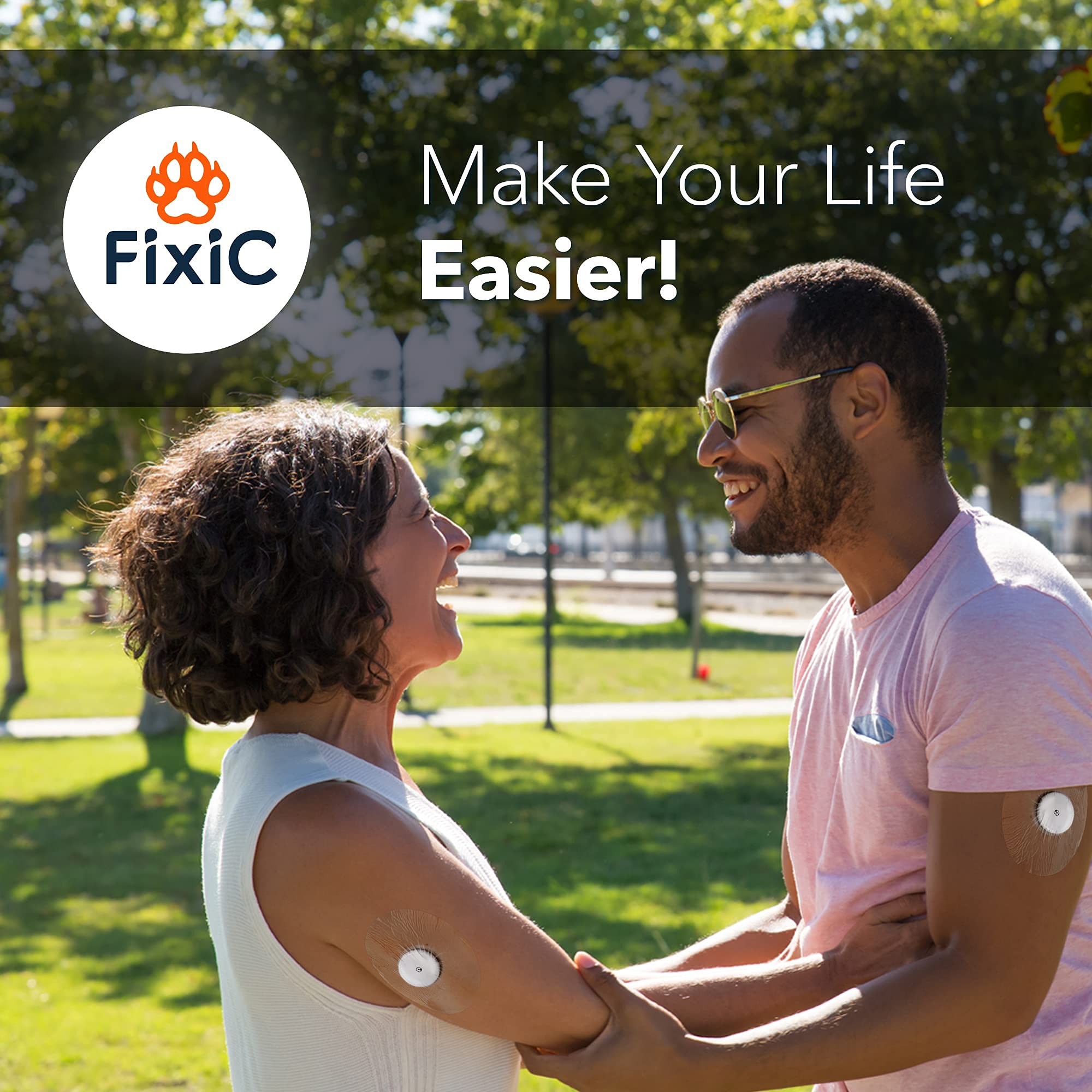 Fixic Freestyle Adhesive Patches 25 PCS – Good for Libre – Enlite ...