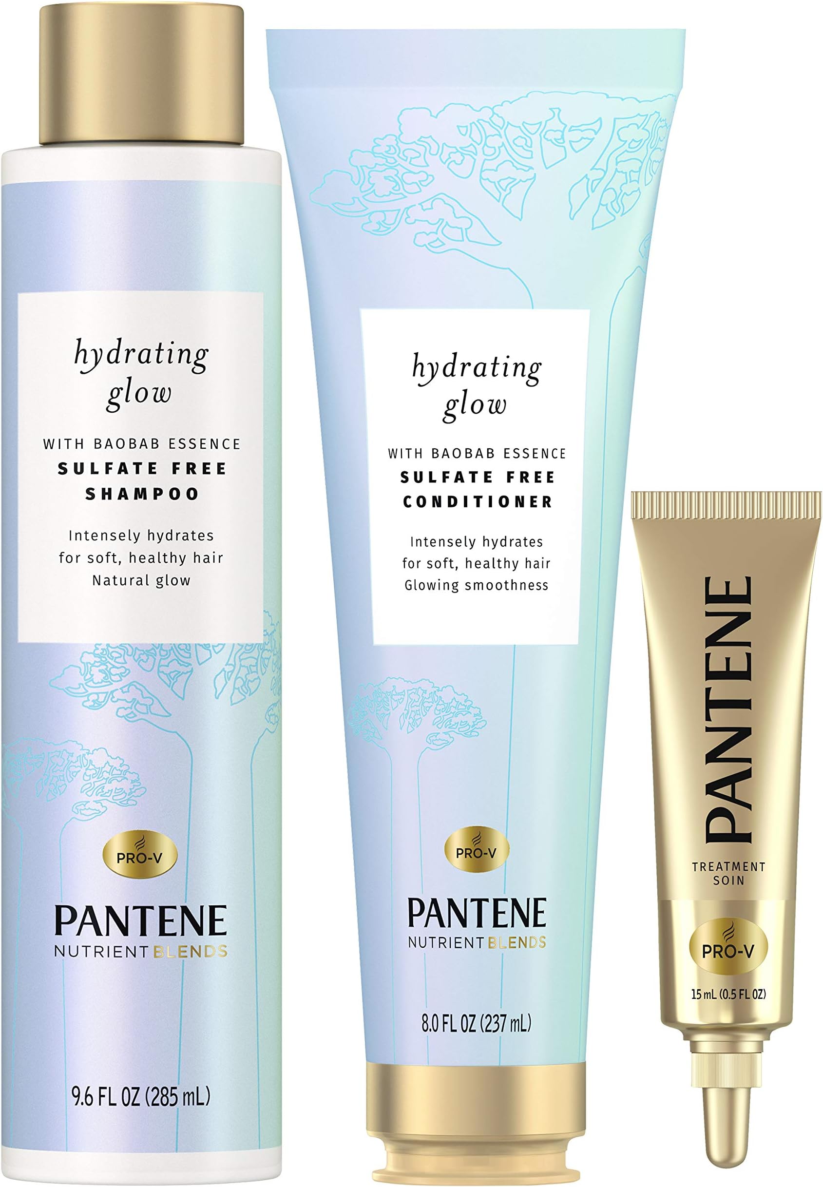 Amazon.com : Pantene Sulfate Free Shampoo and Conditioner Set, Rose ...