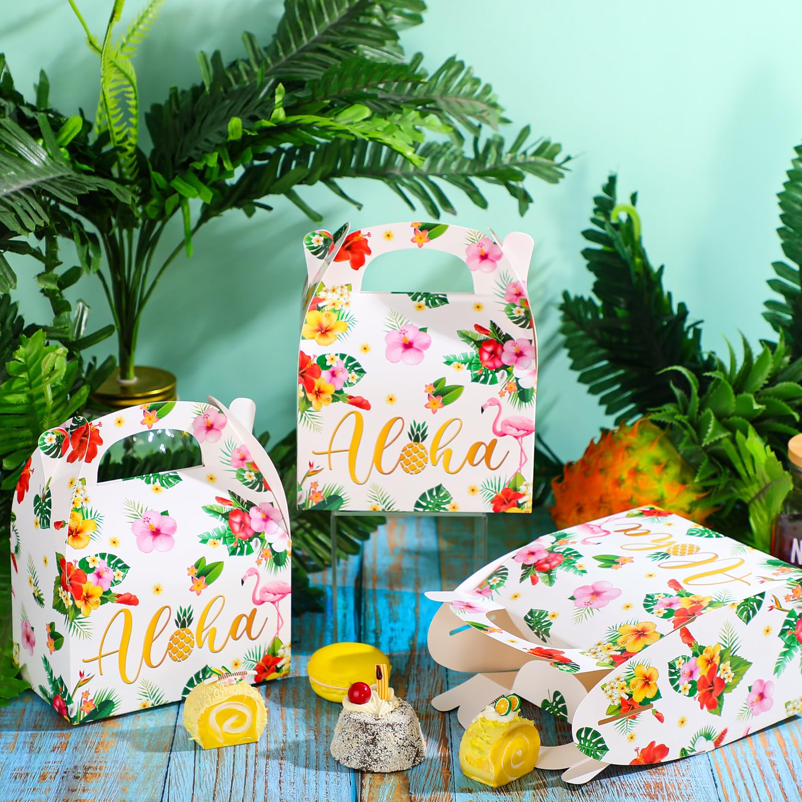 Snapklik.com : Glenmal 24 Pcs Hawaiian Aloha Party Boxes Tiki Luau ...