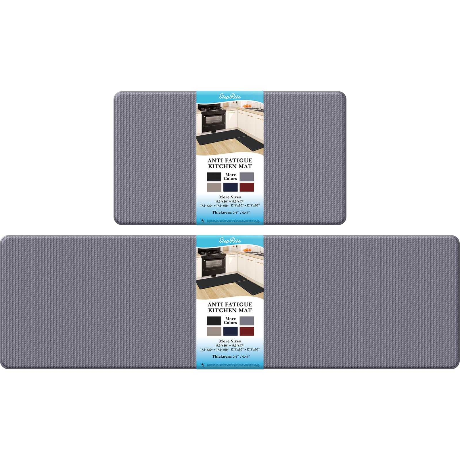 Amazon.com: StepRite Kitchen Mats, 2PCS Kitchen Rugs, Cushioned Anti ...