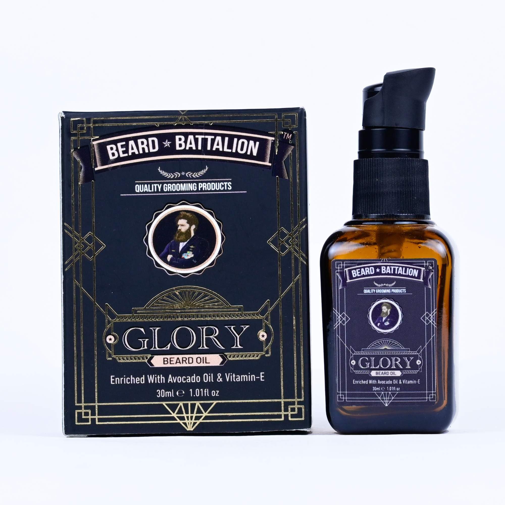 Beard Battalion Glory Beard Oil for Men - Premium Beard Oil with Oud ...