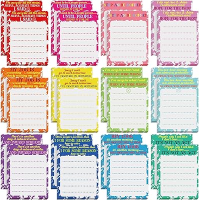 Amazon.com : 12 Pcs Inspirational Sticky Notes 3 x 3 Inch Motivational ...