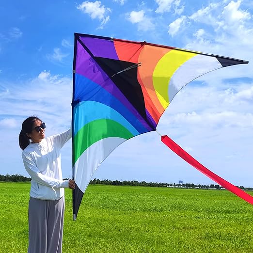 Amazon.com: Simxkai Big Delta Kites for Beach for Adults, Giant, Large ...