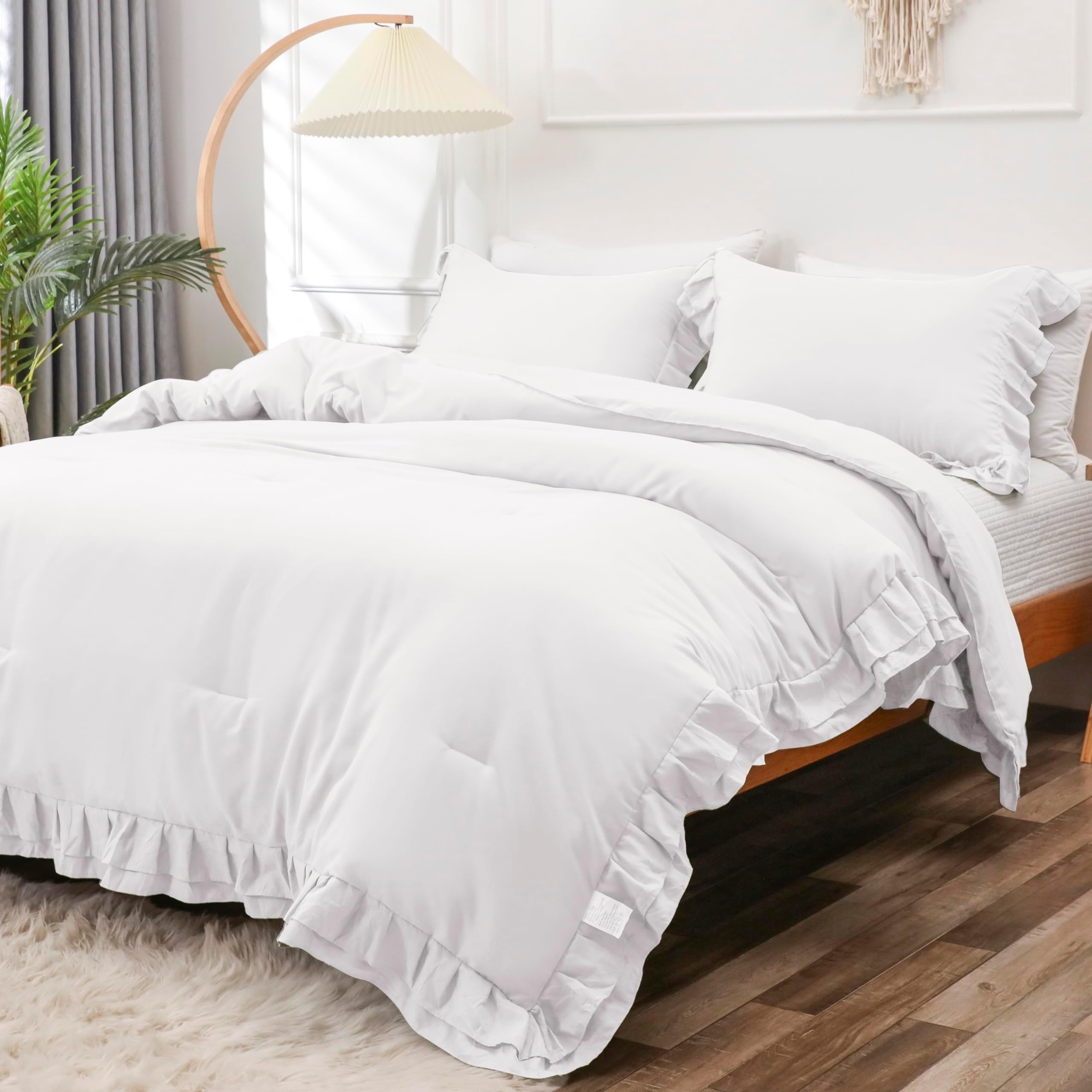 Amazon.com: AIKASY Taupe Comforters Twin Size Set, Vintage Boho Chic ...