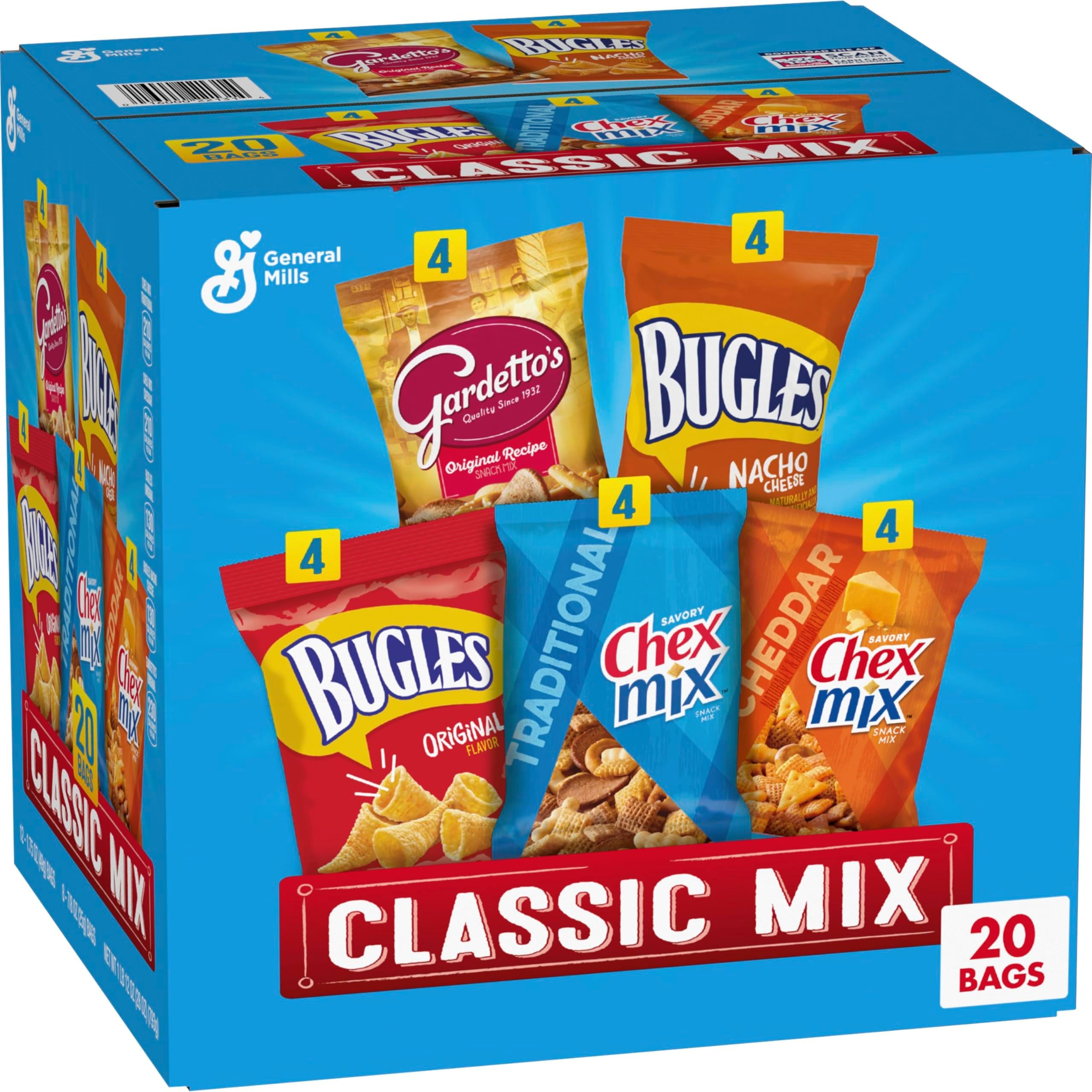 Amazon.com : Bulk Chex Mix Snack Mix, 21 Count / 1.75 oz : Grocery ...
