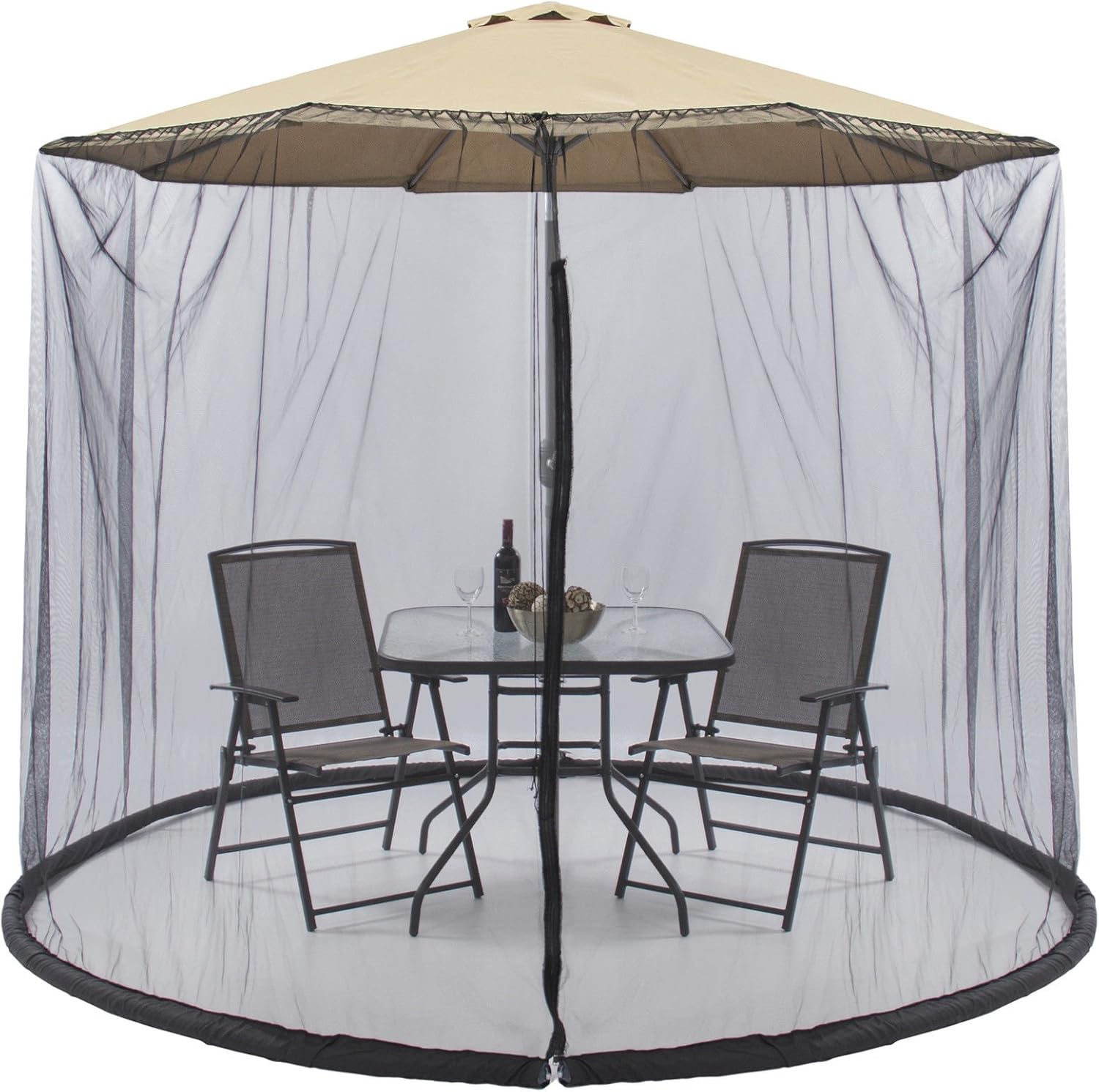 Amazon.com : Outdoor 9 Foot Umbrella Anti Bug Screen Kit Patio Backyard ...