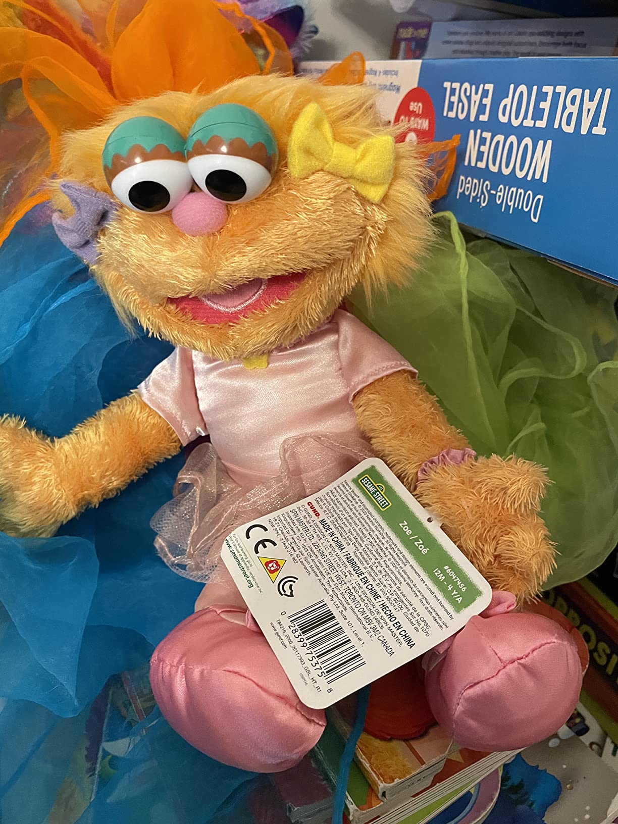 Amazon.com: Gund Sesame Street Zoe Ballerina Stuffed Animal : Toys & Games