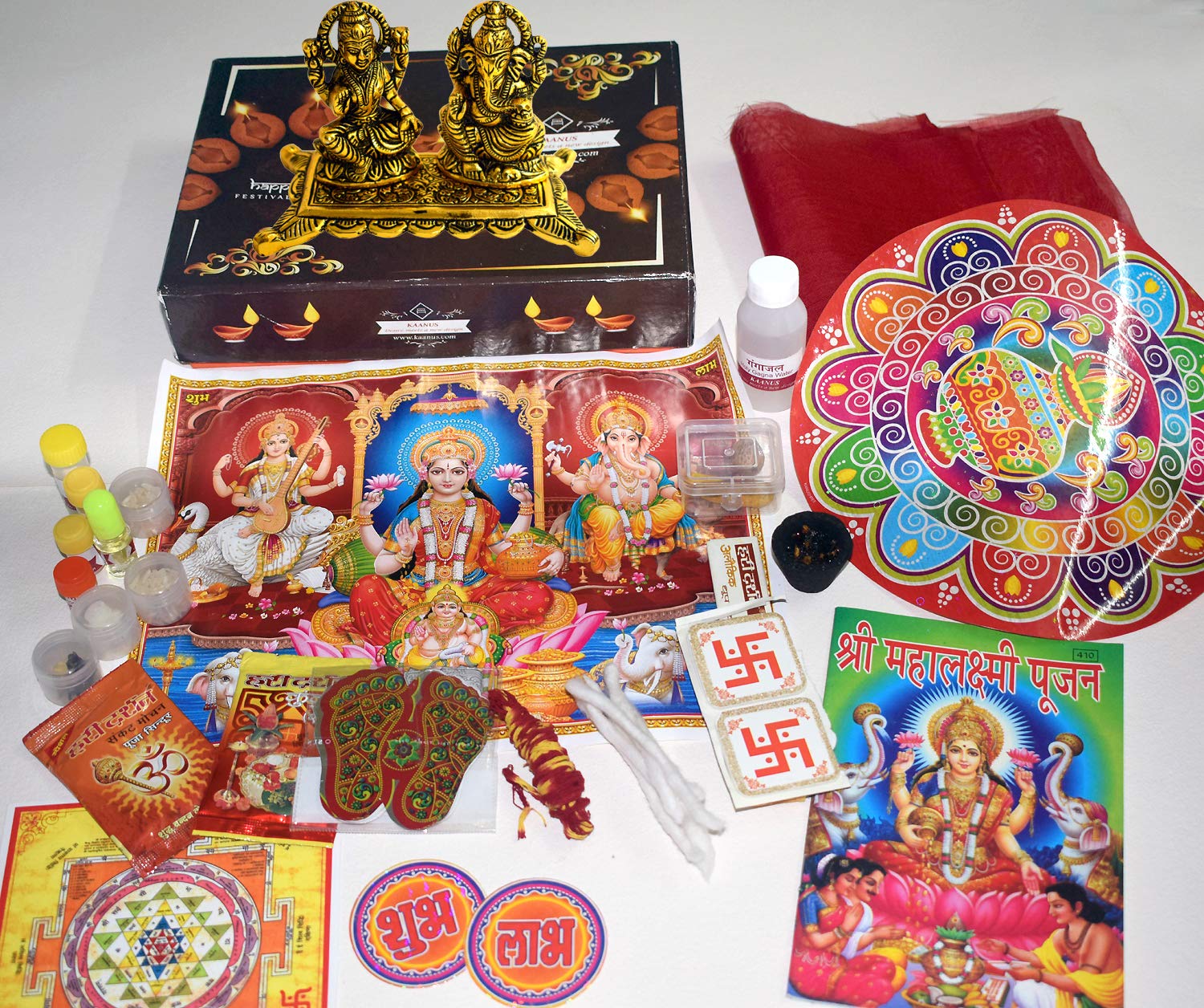 Buy KAANUS Complete Diwali Puja | Deepawali Pooja Kit | Diwali Pujan ...