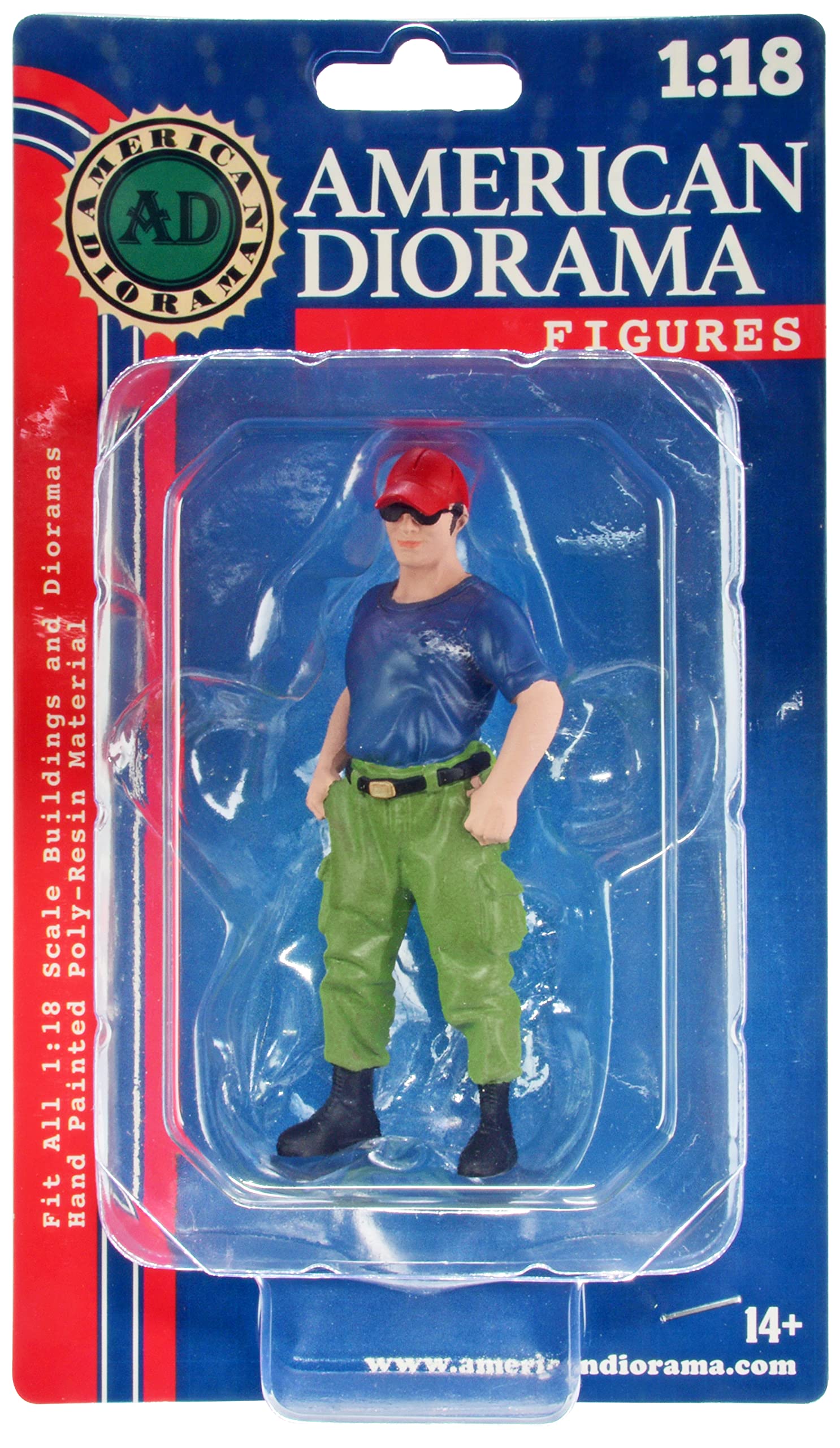 Amazon.com: American Diorama Firefighters Off Duty Figure for 1/18 ...