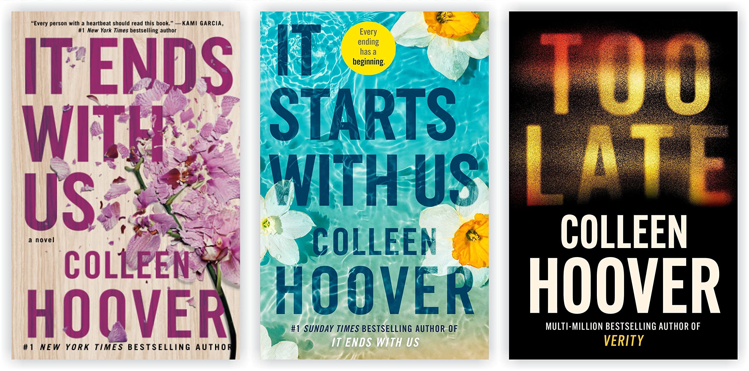 Colleen Hoover Latest Release Books Collection set: It Ends with Us, It ...