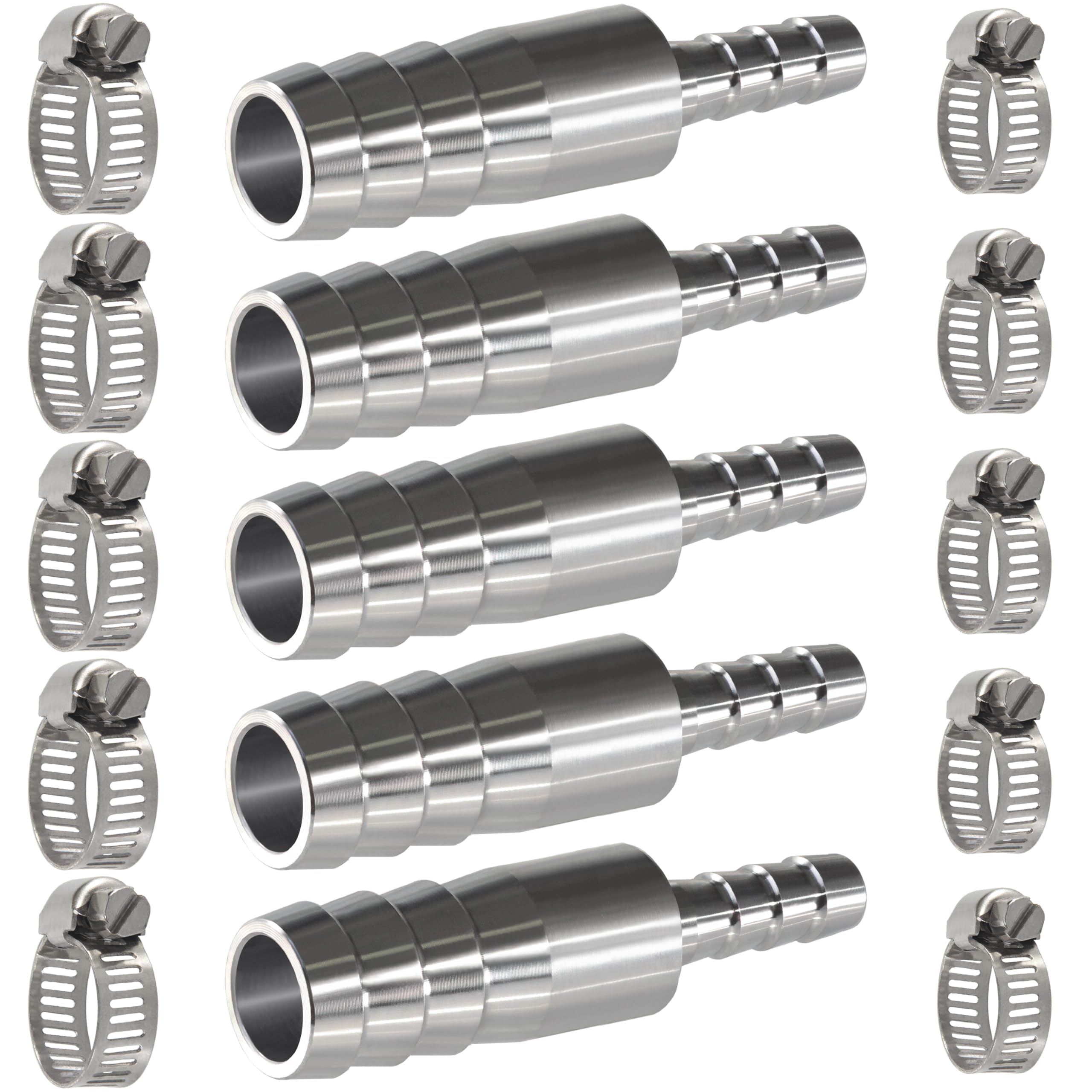 Snapklik.com : MSAEIQUN Stainless Steel Hose Barb Reducer 1/2" (13mm ...