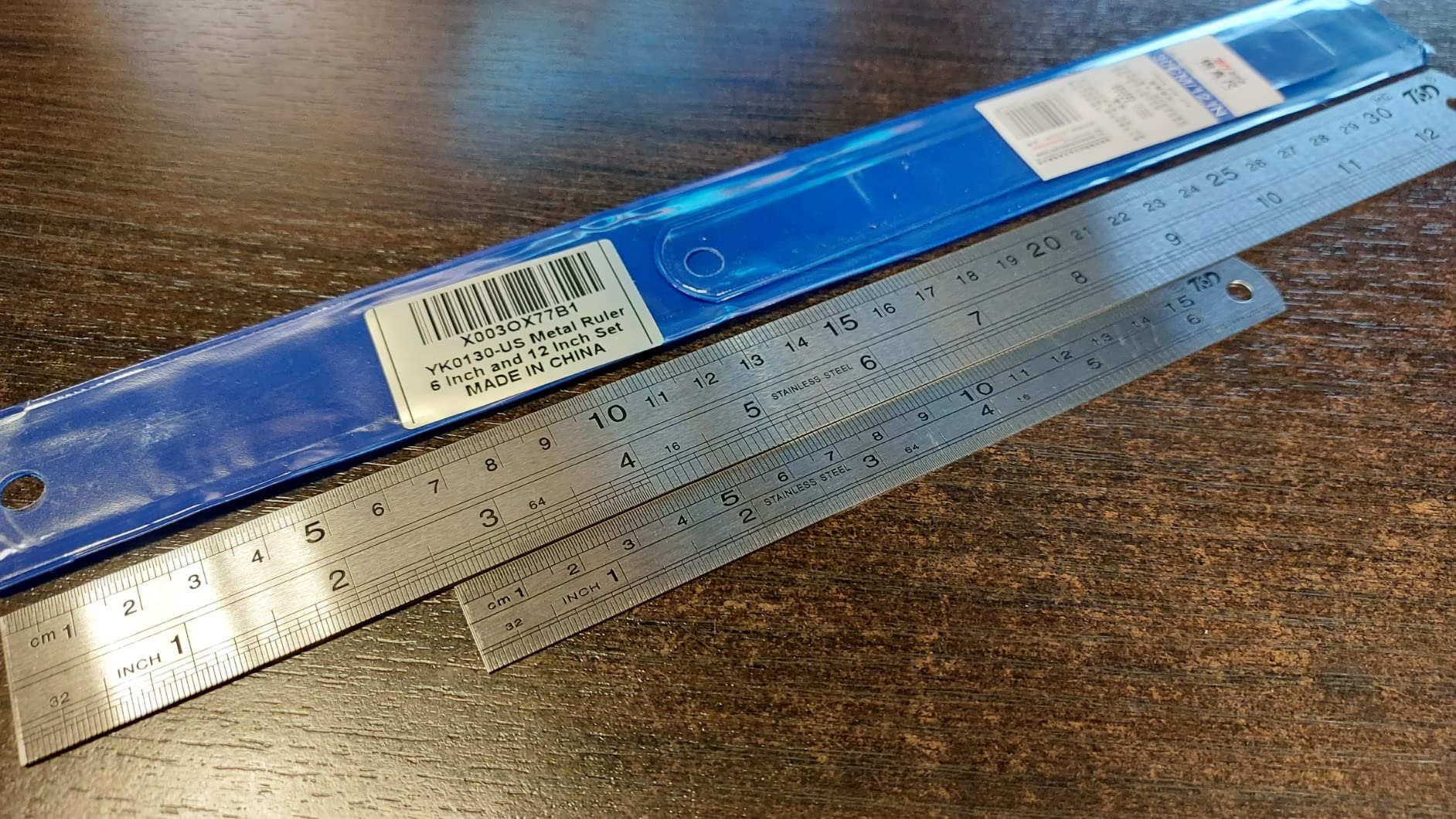 $1/mo - Finance YouOKLight Metal Ruler Set,6 inch Ruler and 12 inch ...