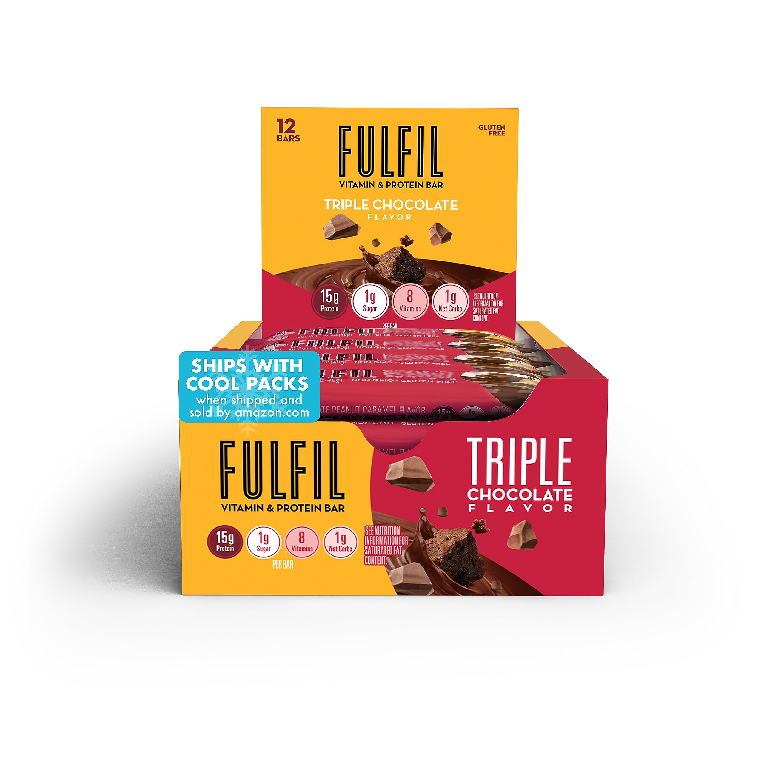 Snapklik.com : Protein Snack Bars, NEW Recipe Triple Chocolate, 15g ...