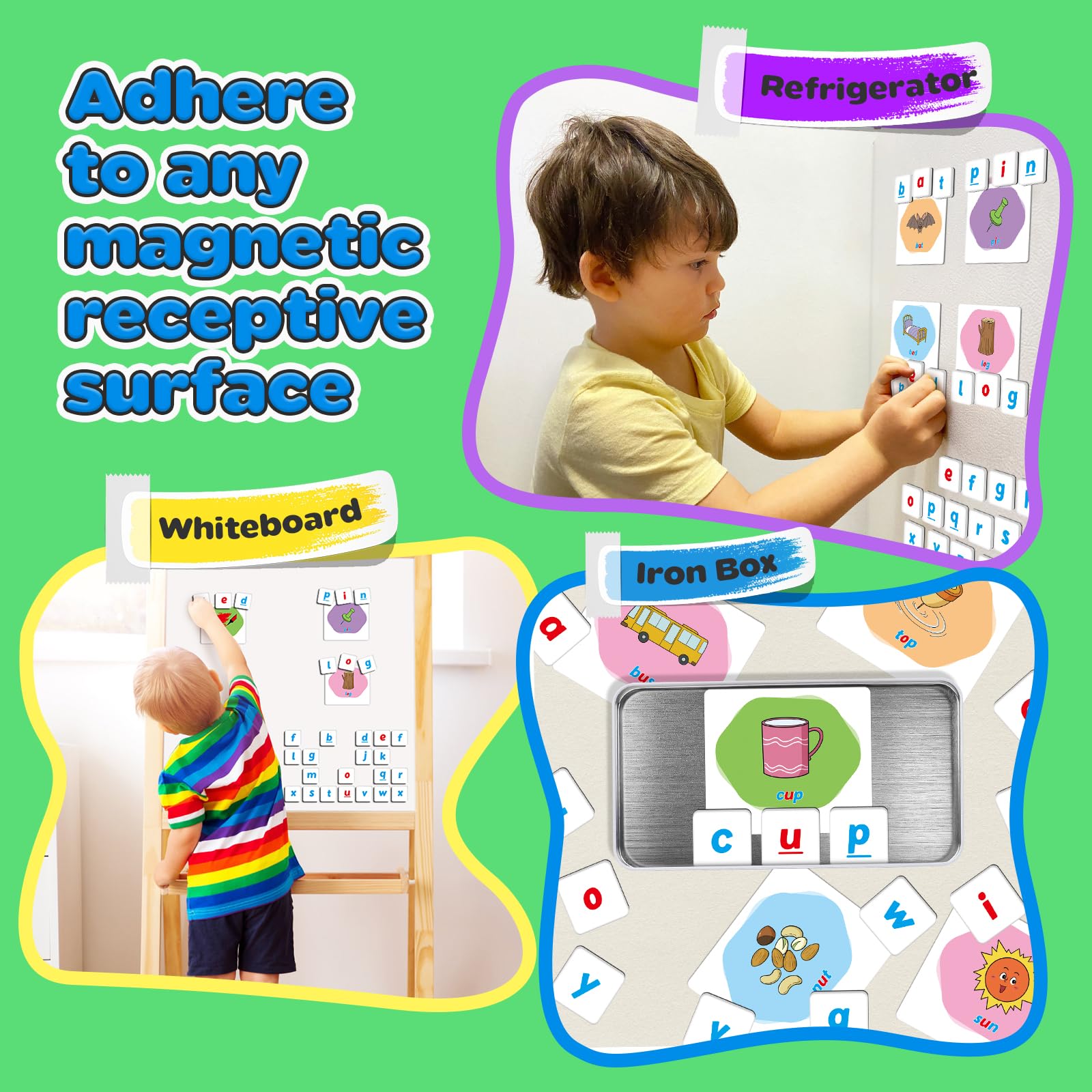 Snapklik.com : CVC Word Games,Magnetic Letters & CVC Flash Cards ...