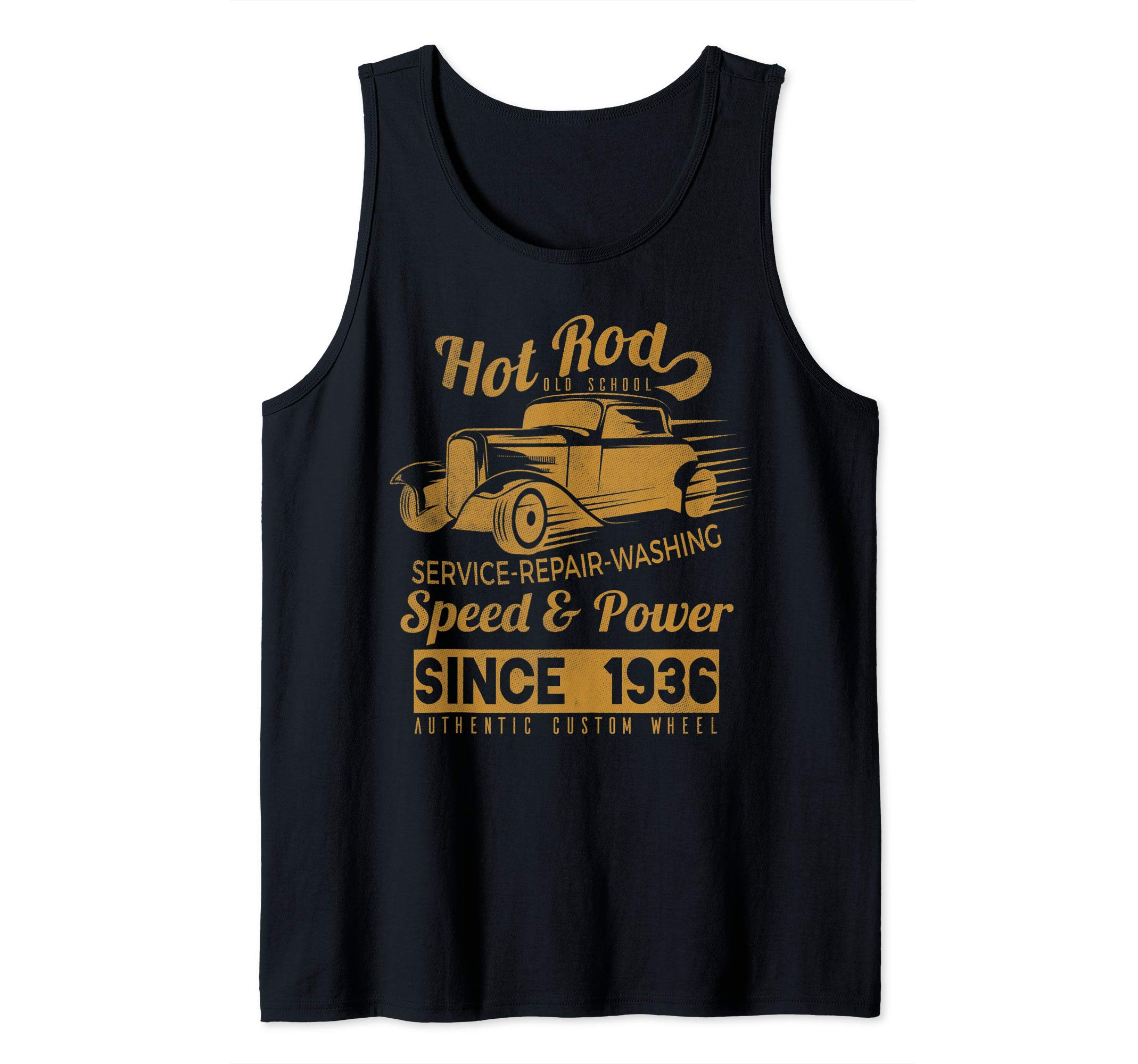 Amazon.com: Hot Rod Vintage Old School Race Car Tank Top : Clothing ...