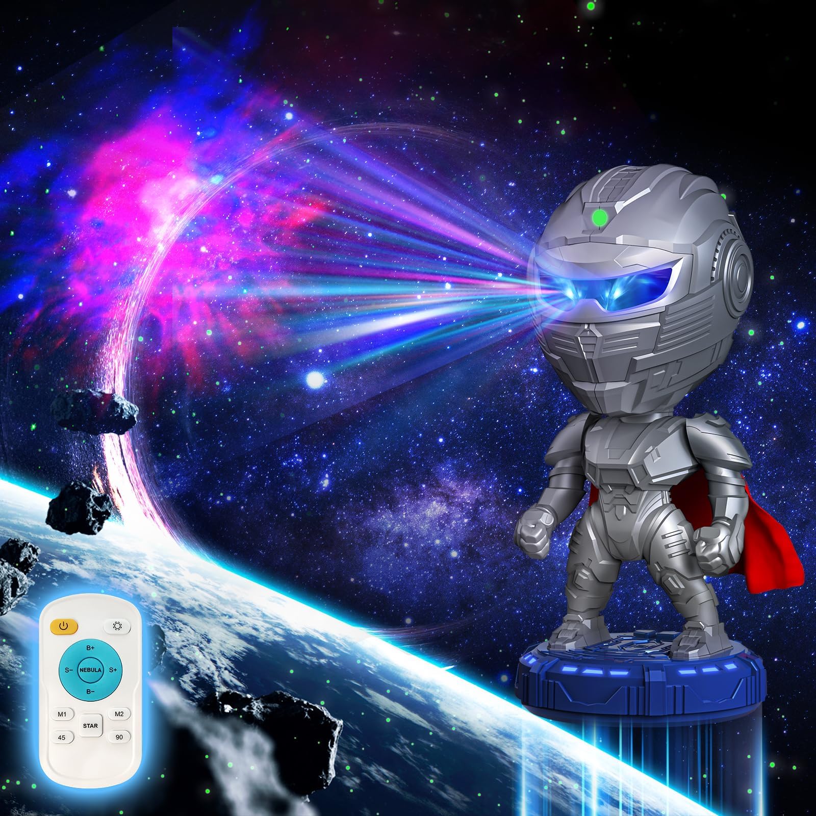 Amazon.com: Star Projector | Galaxy Night Light for Kids + 50 Bedtime ...