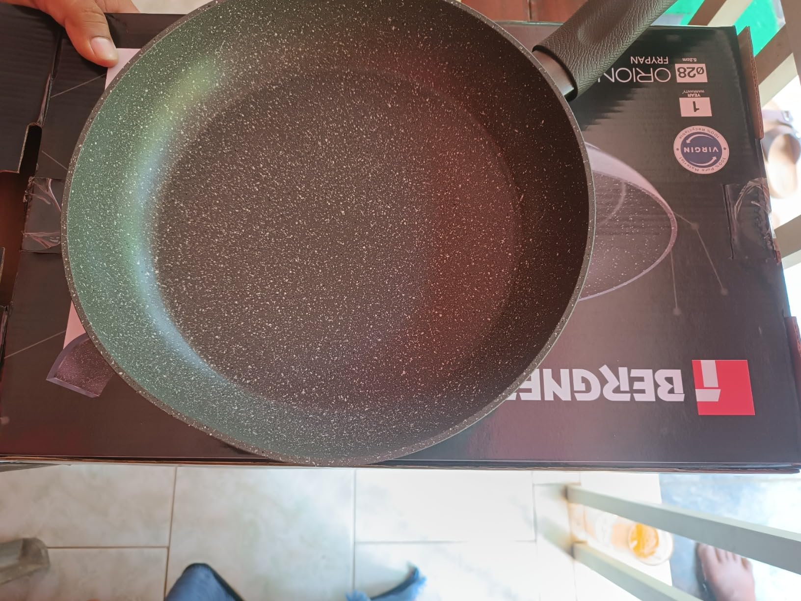 Buy Bergner Orion NonStick 28 cm Fry Pan/ Skillet, 100% Recyclable, For ...