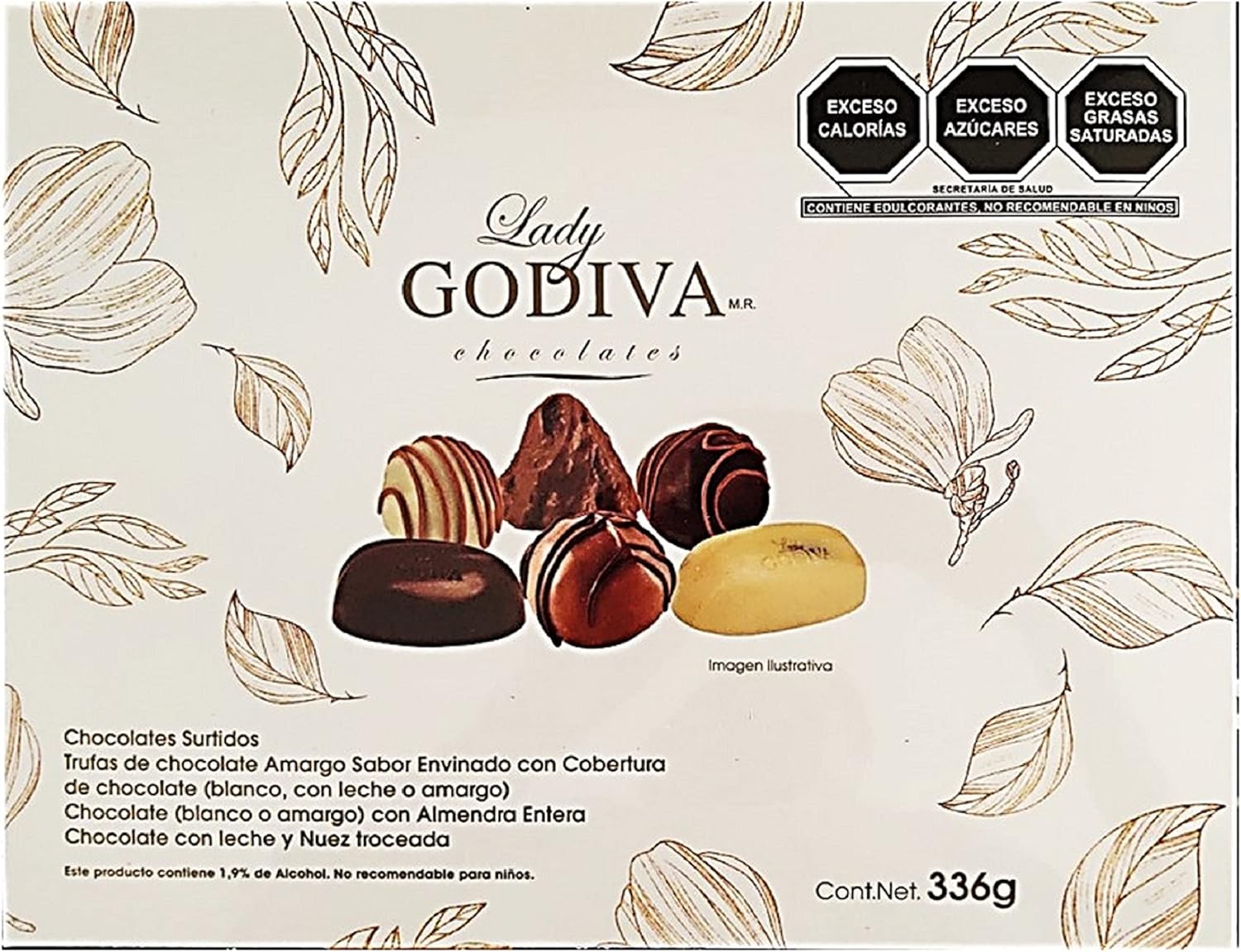 Surtido de Chocolate y Trufas, LADY GODIVA, 336 gramos : Amazon.com.mx ...