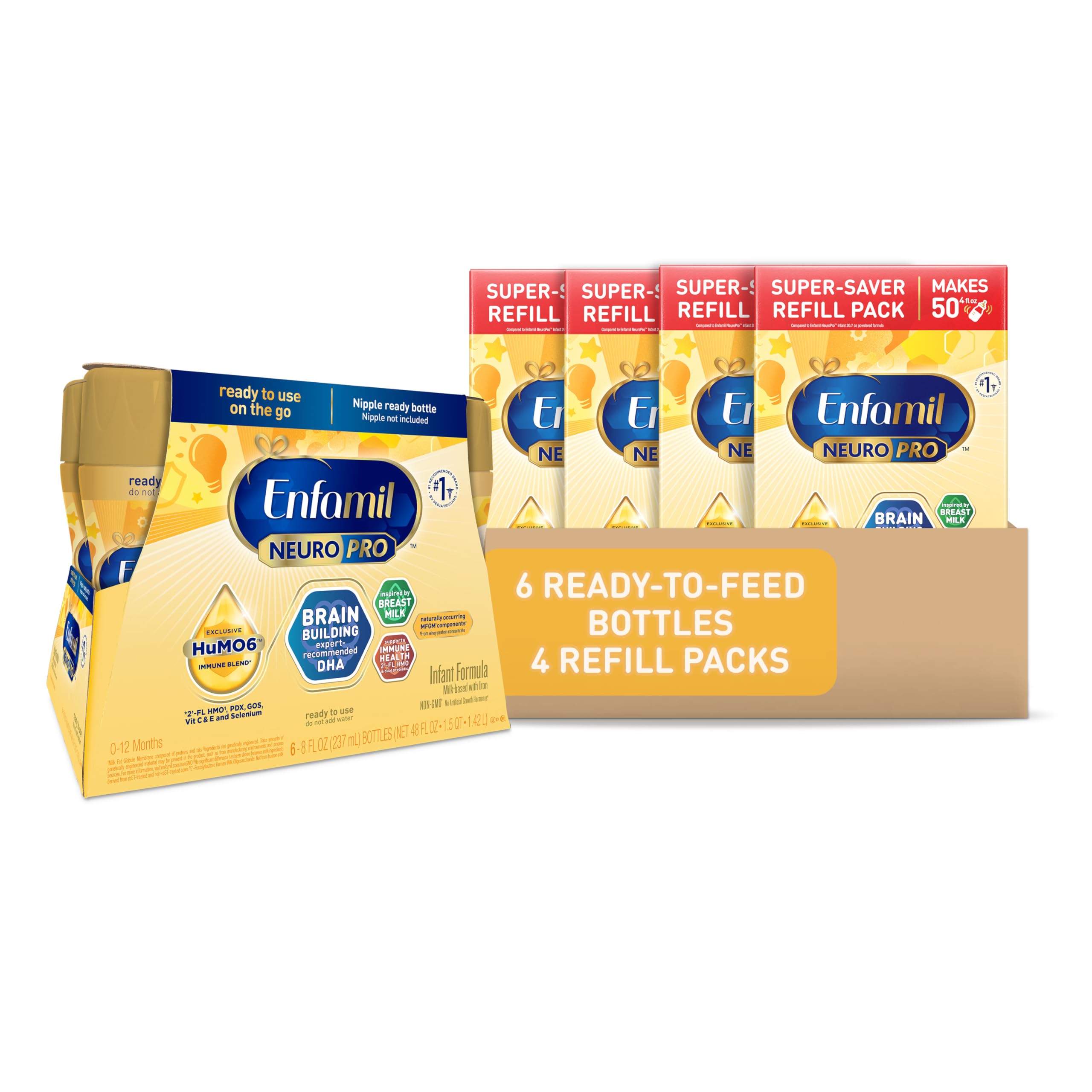 Buy Enfamil NeuroPro Baby Formula, MFGM* 5-Year Benefit, Brain-Building ...