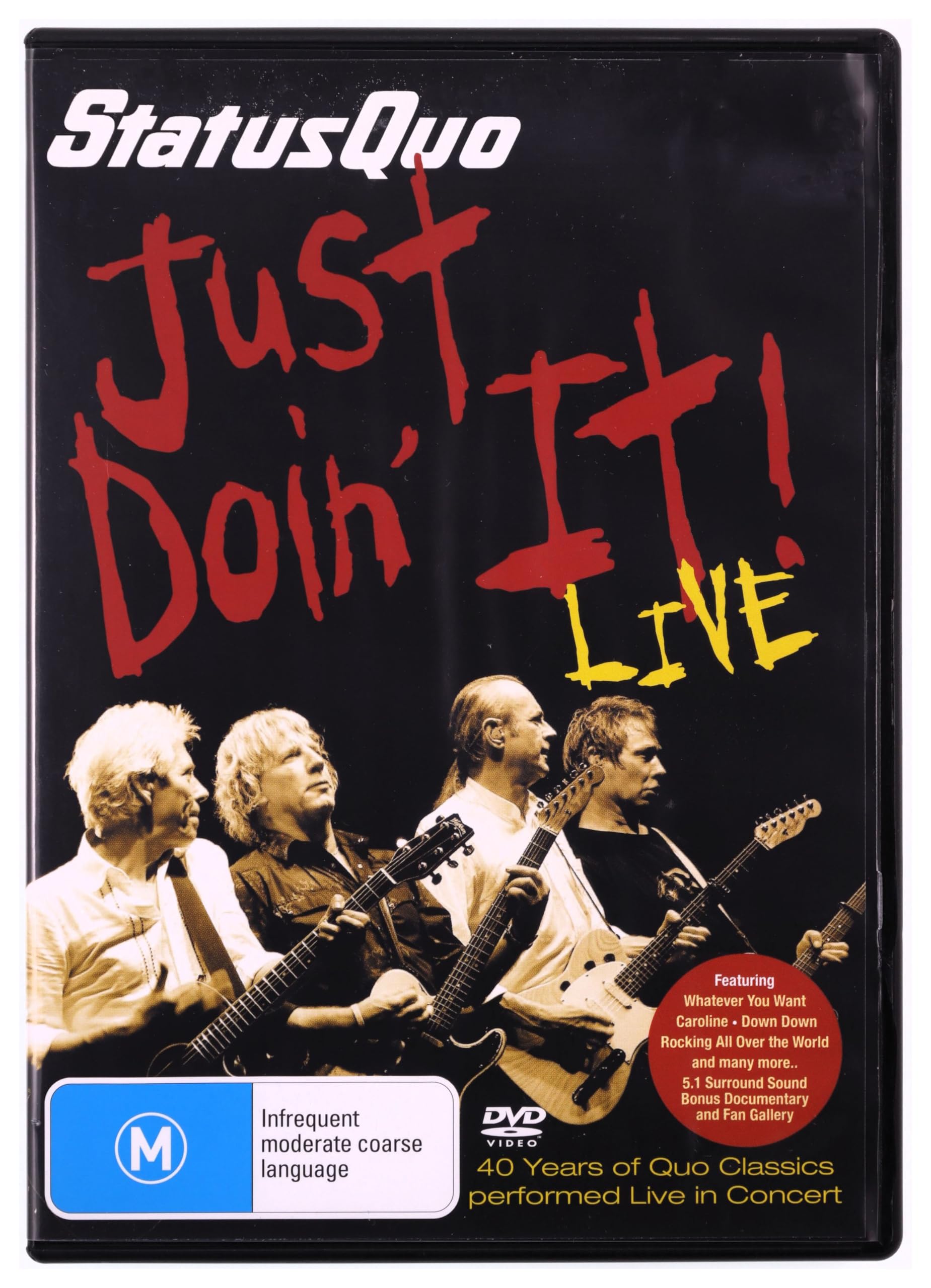 Amazon.com: Just Doin It-Live (Pal/Region 2) : Status Quo: Movies & TV