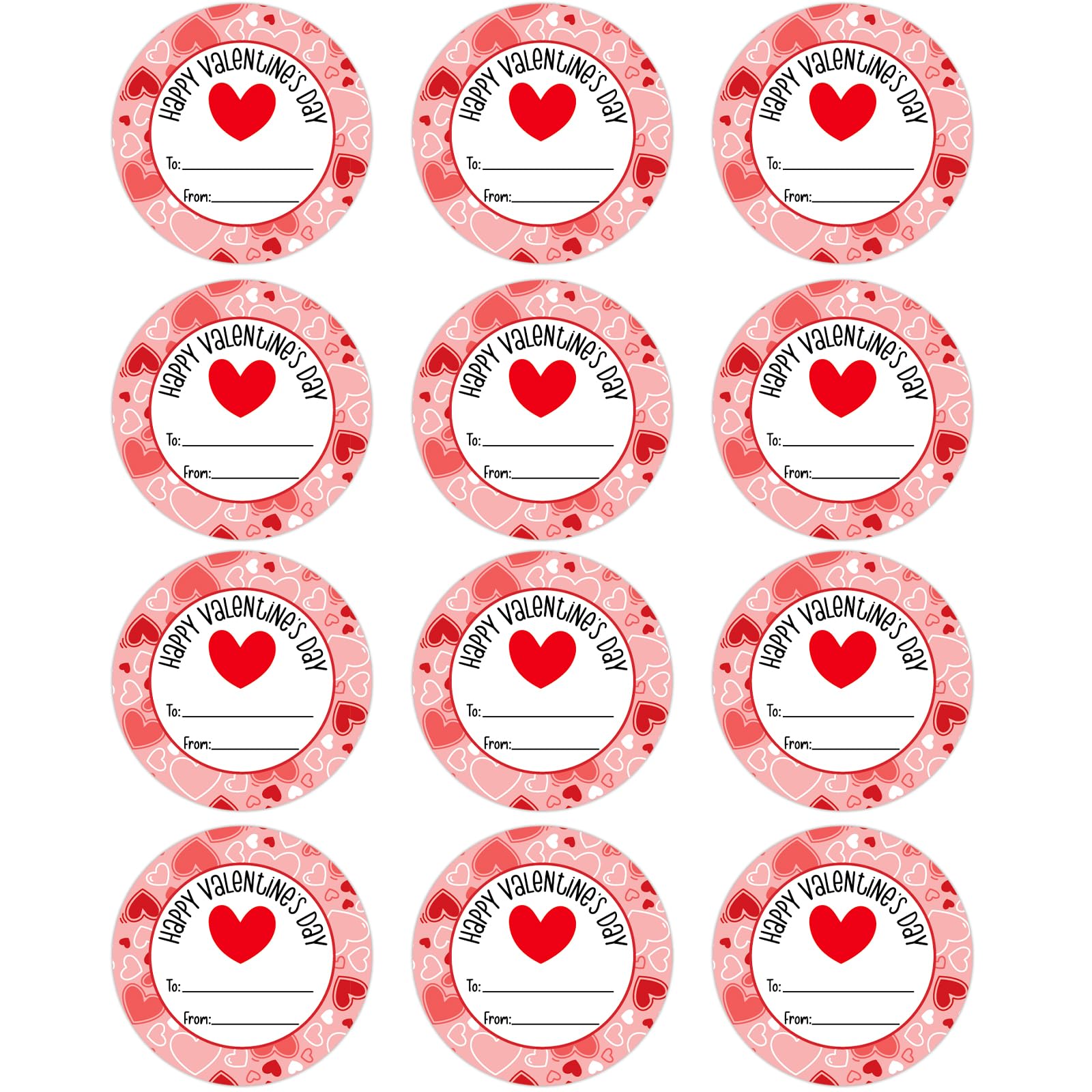 Amazon.com: SICOHOME Happy Valentines Day Stickers 36pcs 1.5in ...