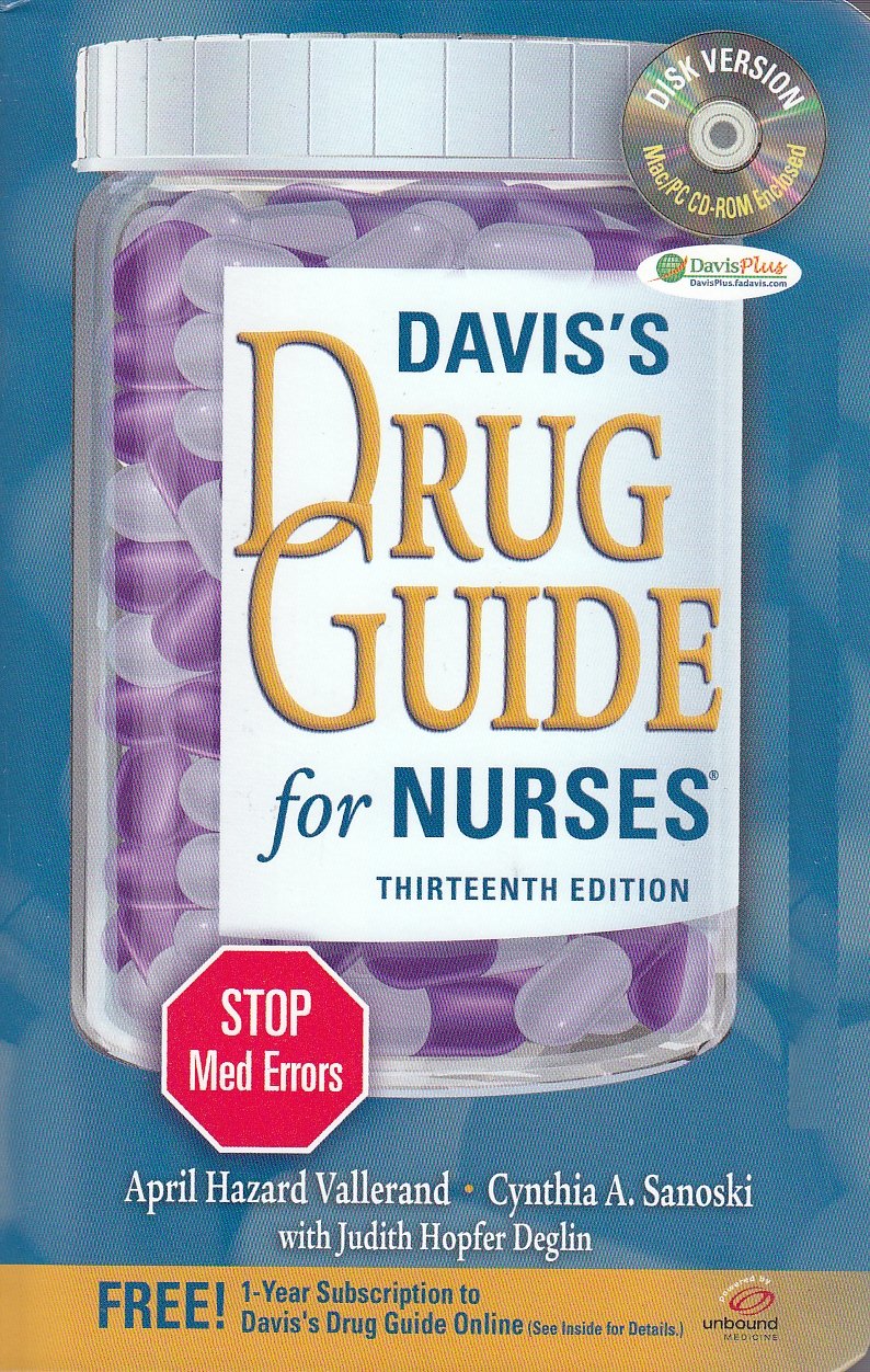 Amazon.com: Davis's Drug Guide for Nurses: 9780803628373: April Hazard ...