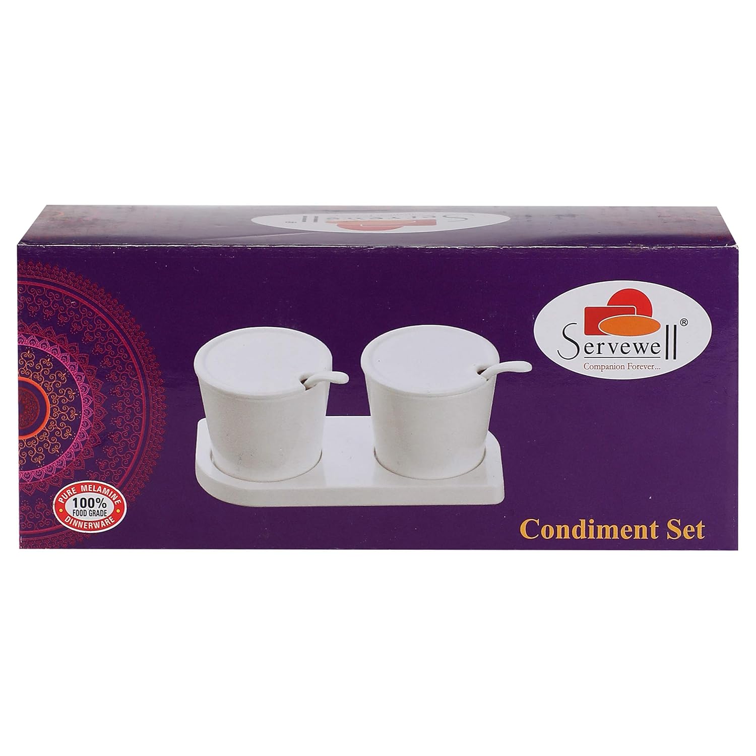 Buy Servewell Condiment Set, White, 2 Pieces Online at Low Prices in ...