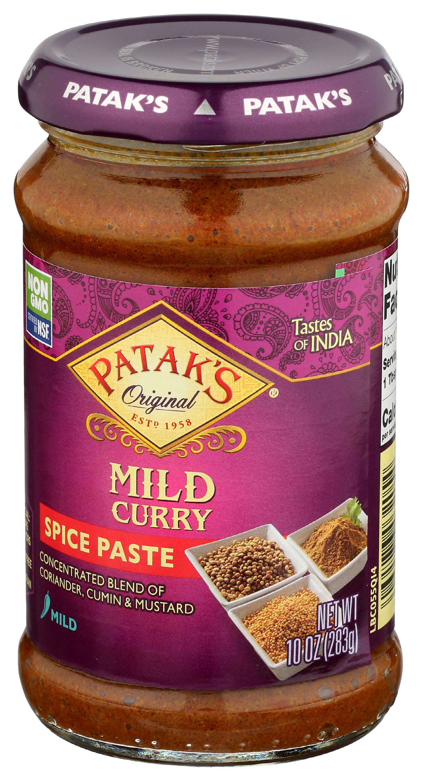 Snapklik.com : Pataks Mild Curry Paste 10 Oz
