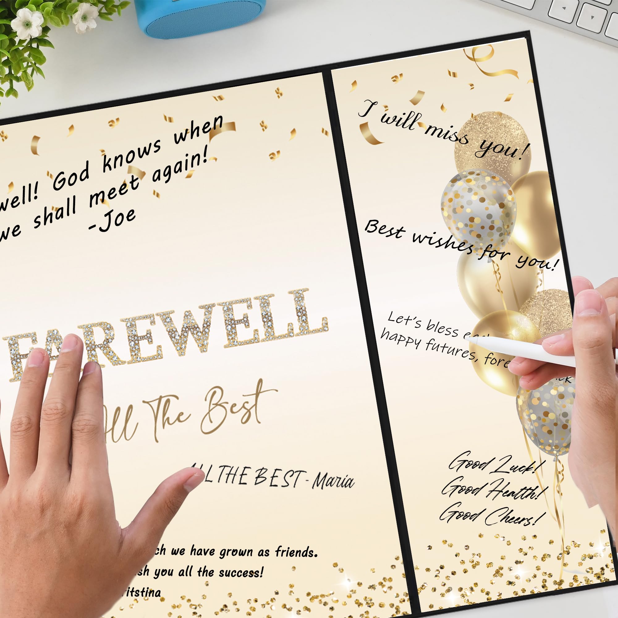Snapklik.com : Black Gold Farewell Party Decorations, Farewell We Will ...