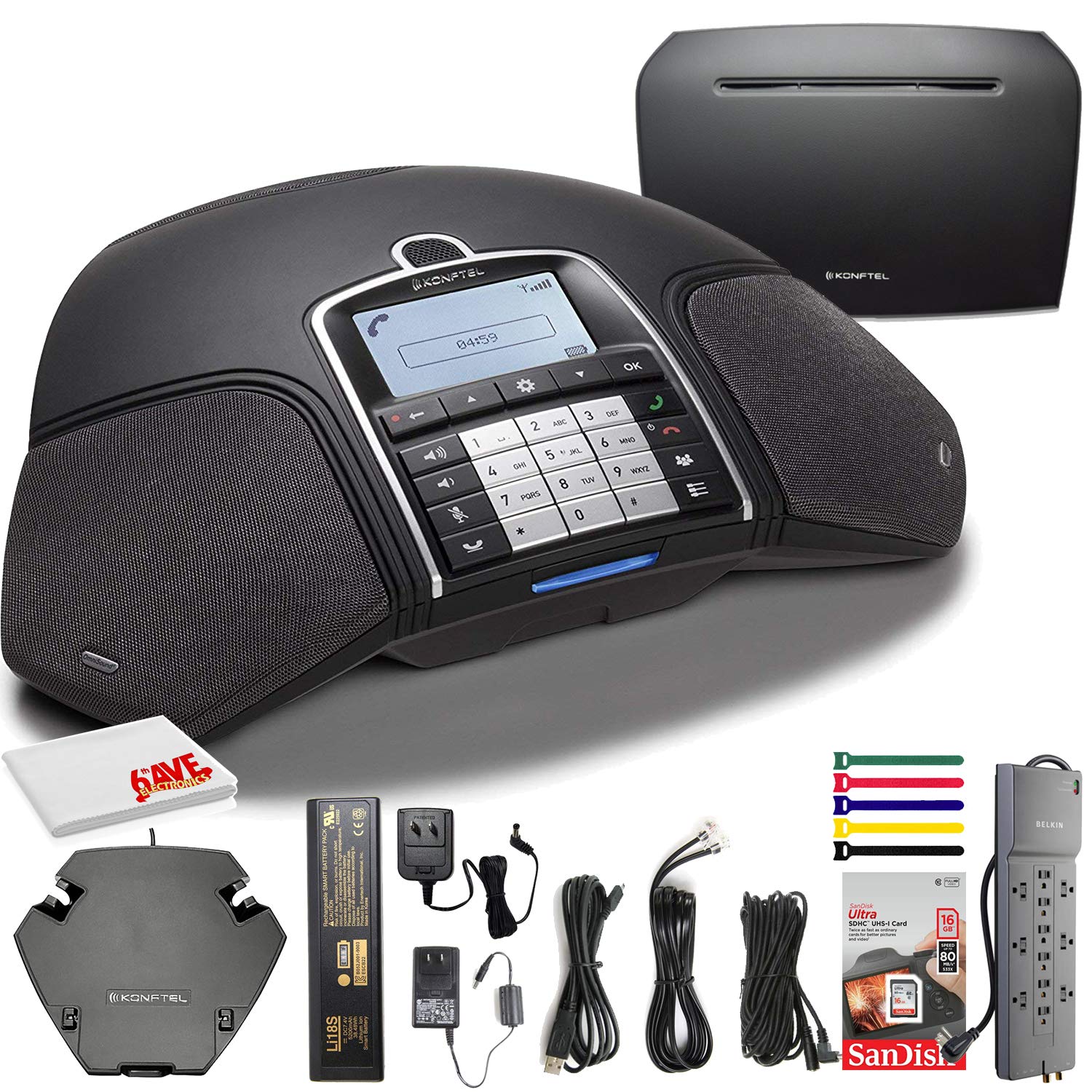 Buy Konftel 300Wx Wireless Conference Phone w/IP DECT 10 Base Station ...