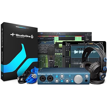Amazon.com: PreSonus AudioBox Studio Ultimate Bundle Complete Recording ...