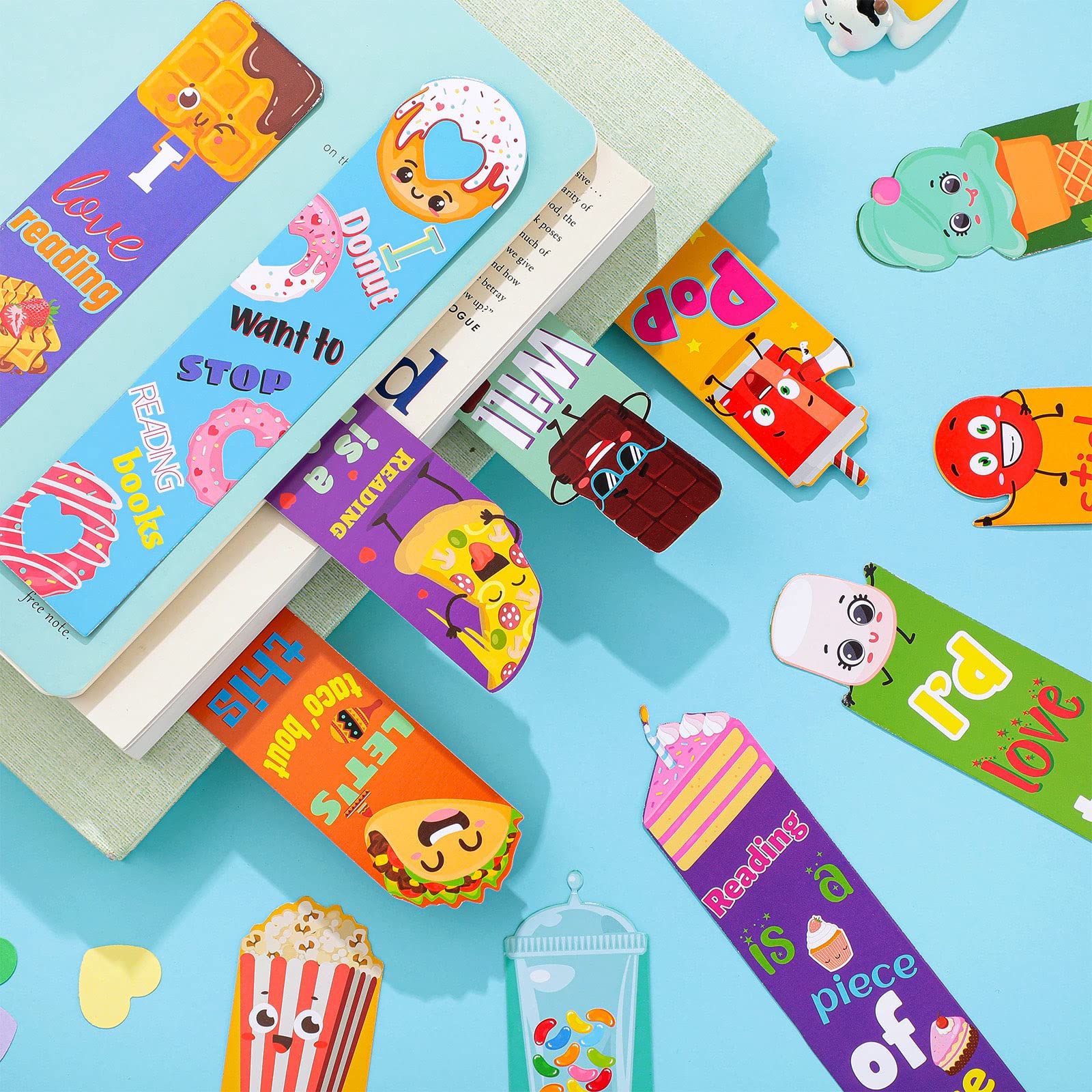 Snapklik.com : Geyee 72 Pcs Fruit Scented Bookmarks Scratch And Sniff ...
