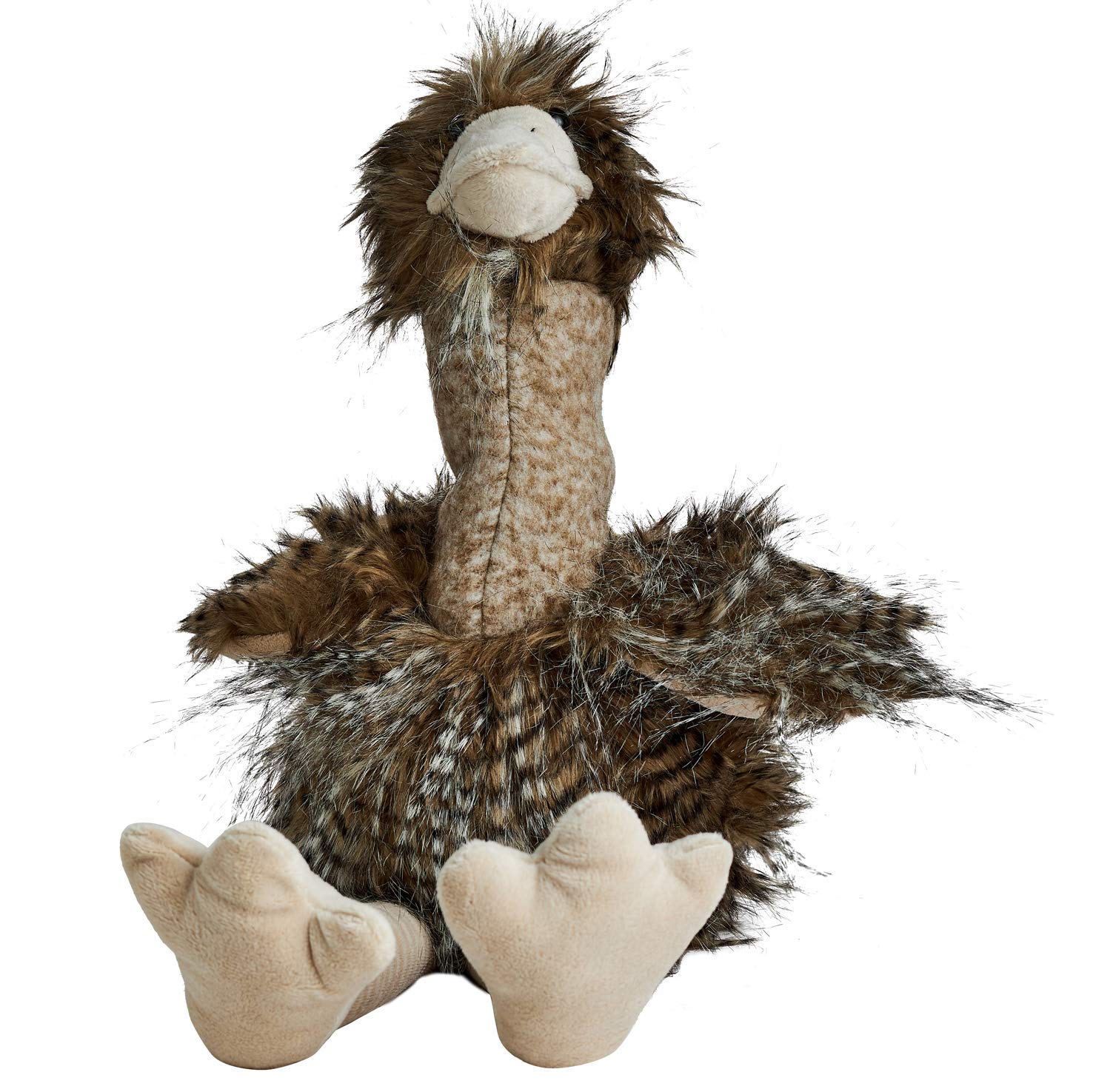 Kicko Stuffed Ostrich With Long Hair 1 Piece Plush Emu | Desertcart GB