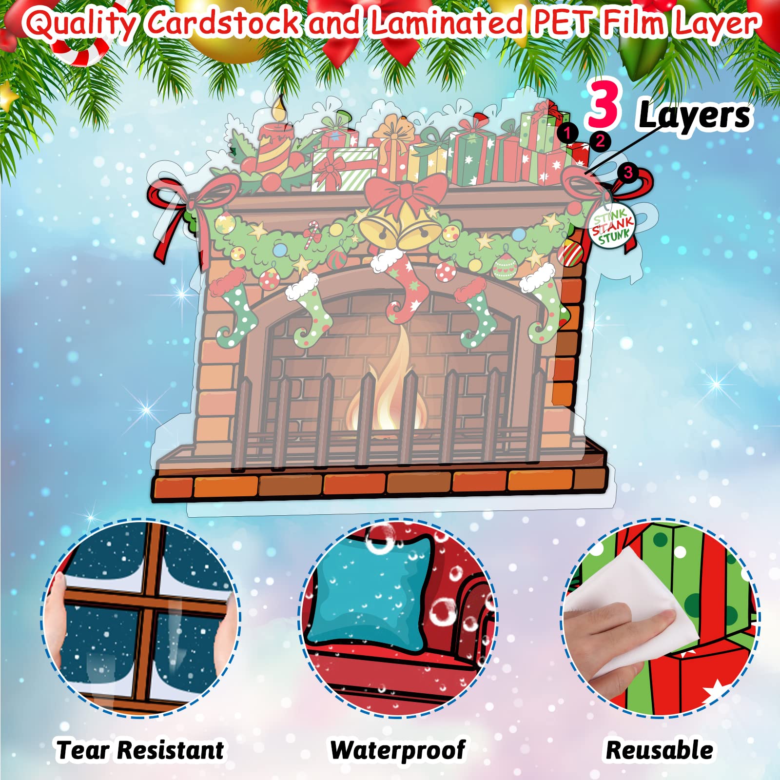 Snapklik.com : Christmas Bulletin Board Decorations Christmas Tree ...