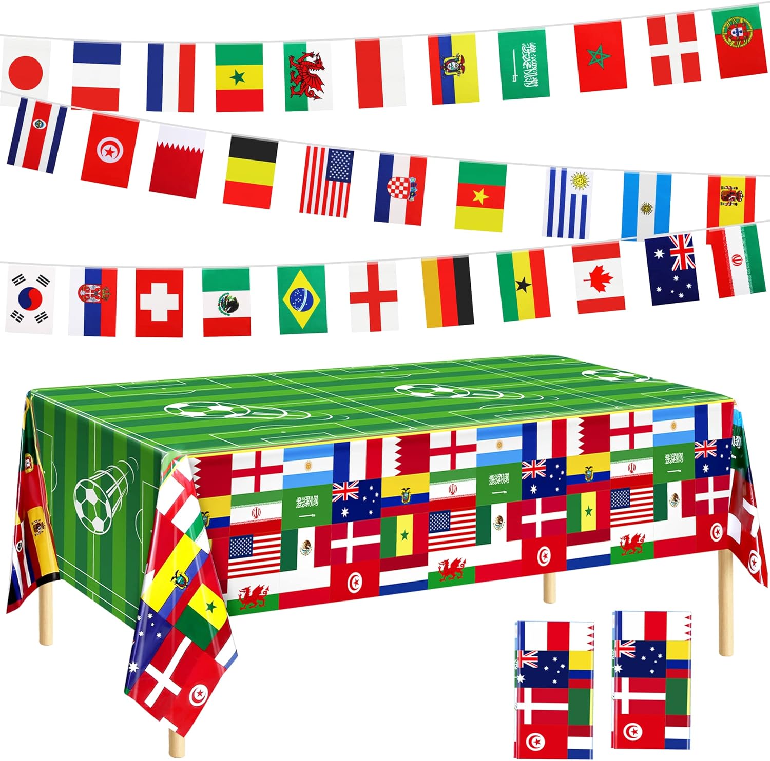 Buy ADXCO International World Cup Flags Party Decorations, 2 Pack ...